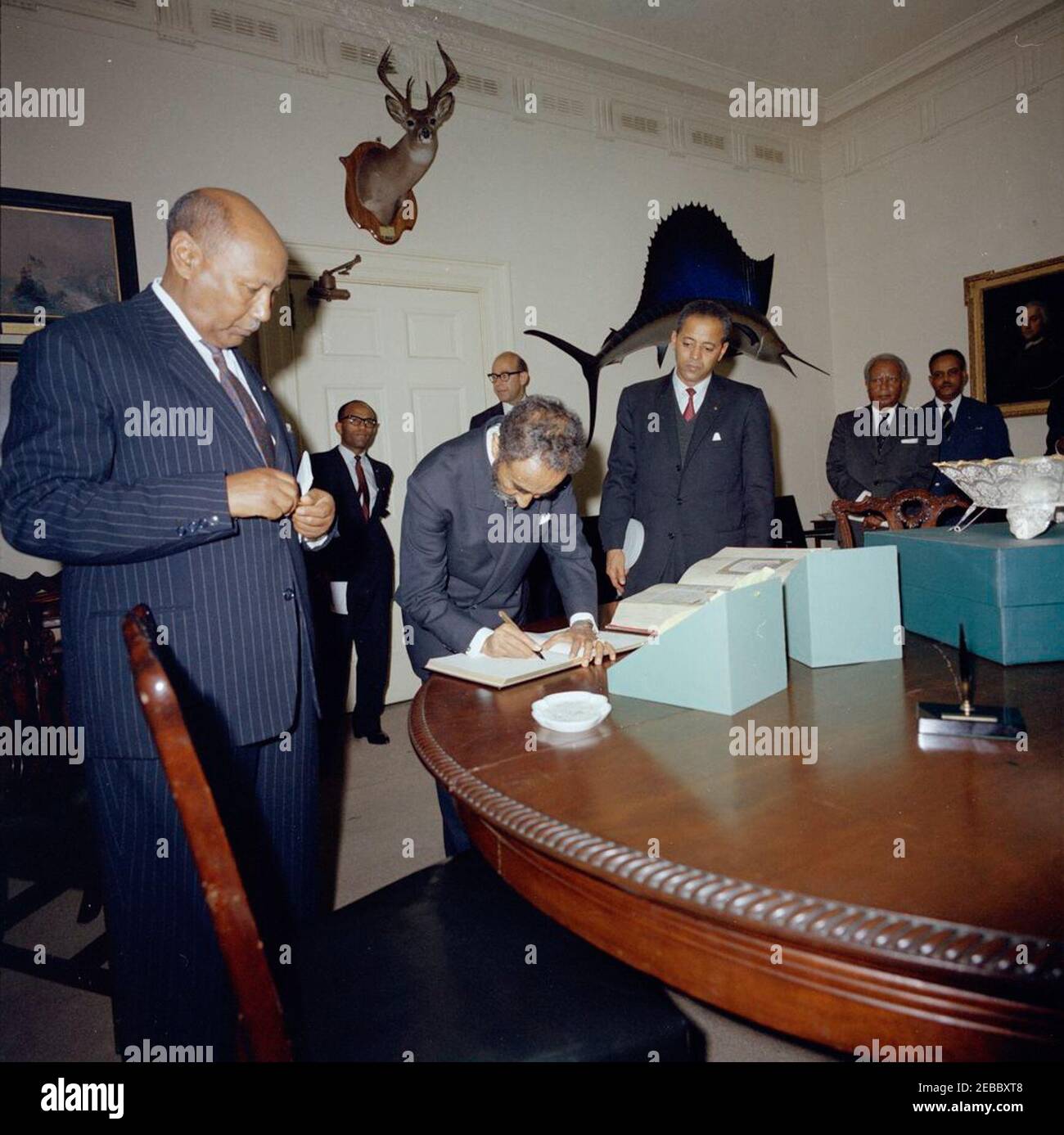 Meeting with Haile Selassie I, Emperor of Ethiopia, 4:00PM. Emperor of ...