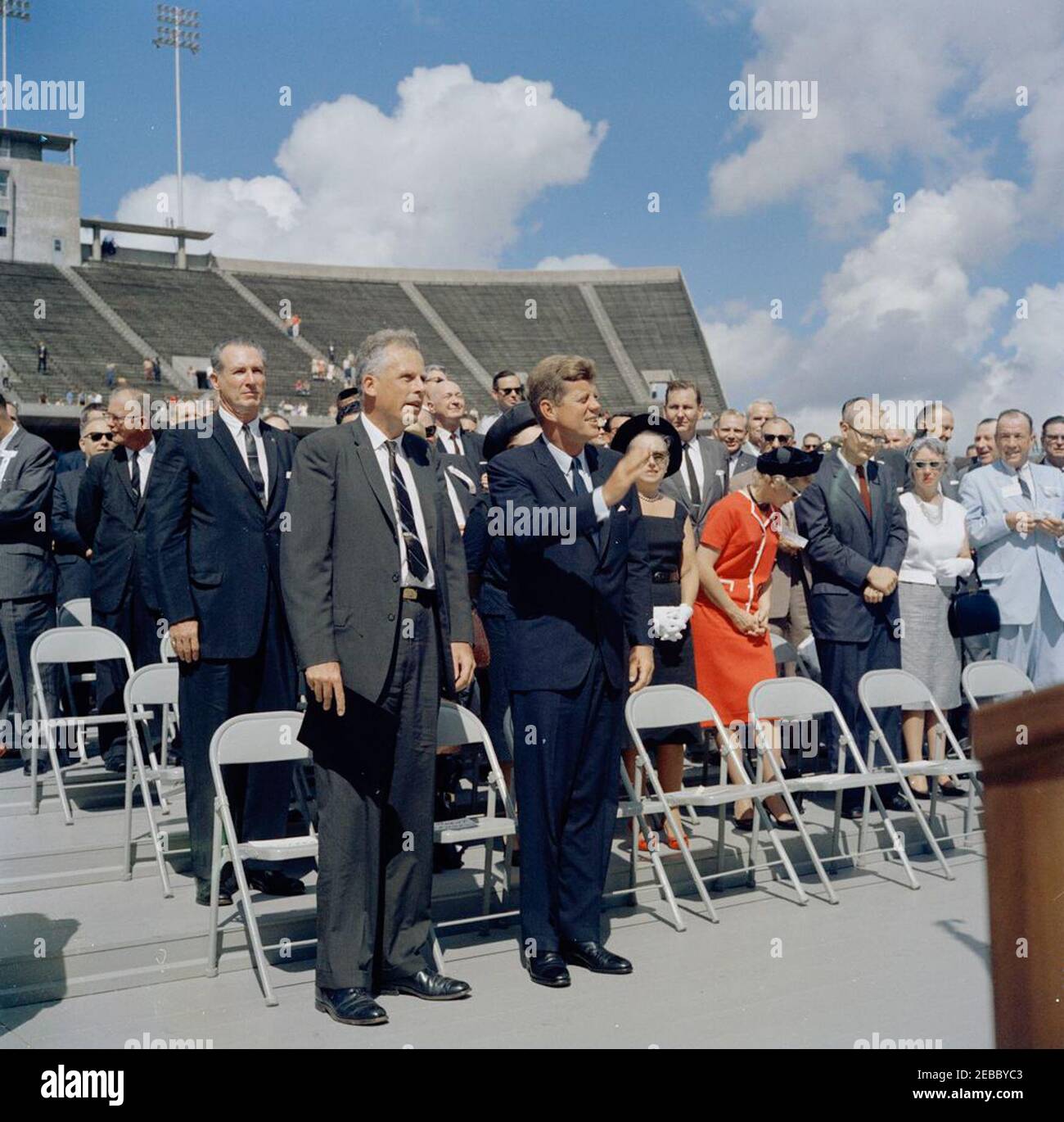 Inspection tour of NASA installations: Houston, Texas, motorcade ...