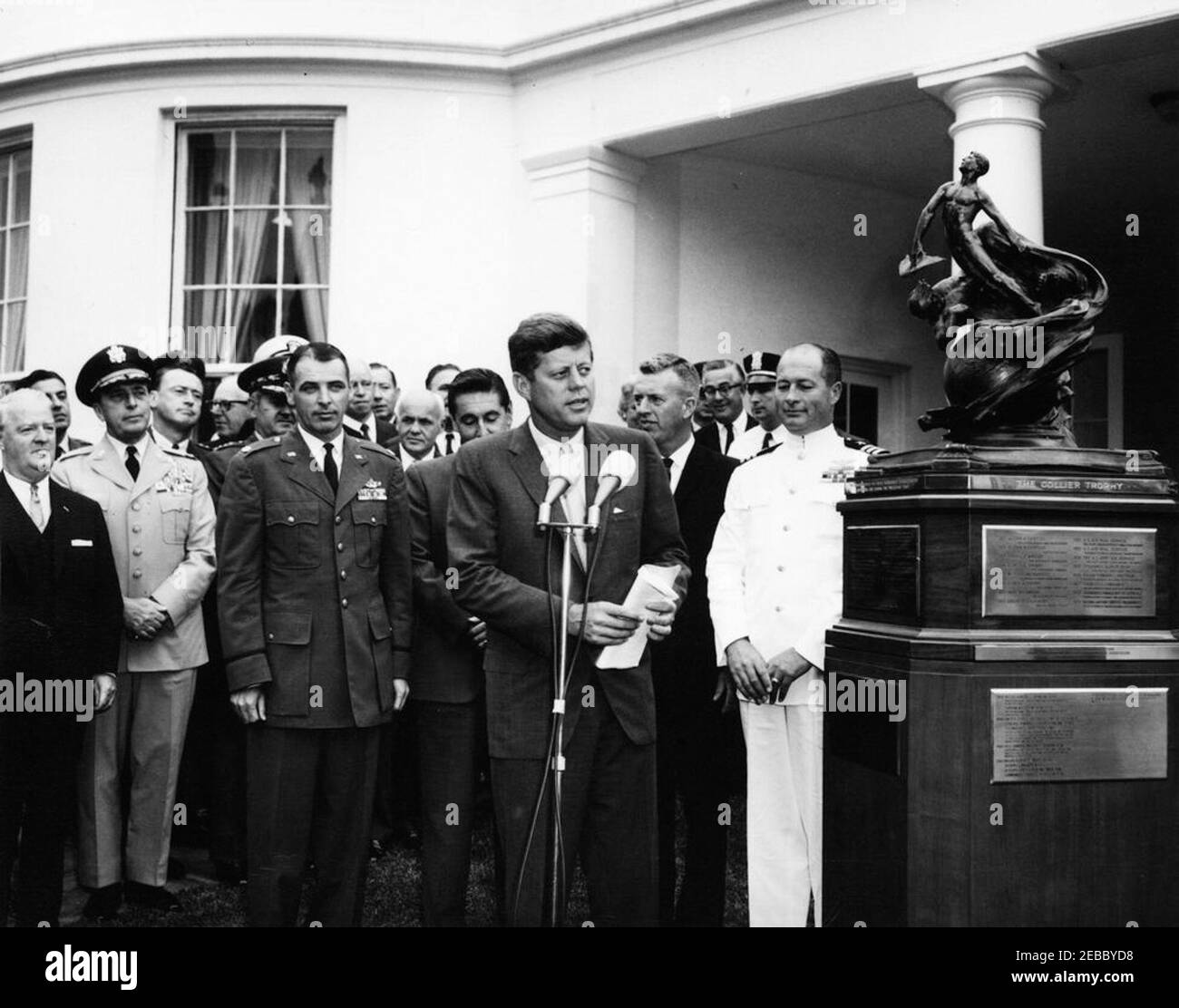 Presentation of the 1961 Collier Trophy, 11:30AM. President John F ...