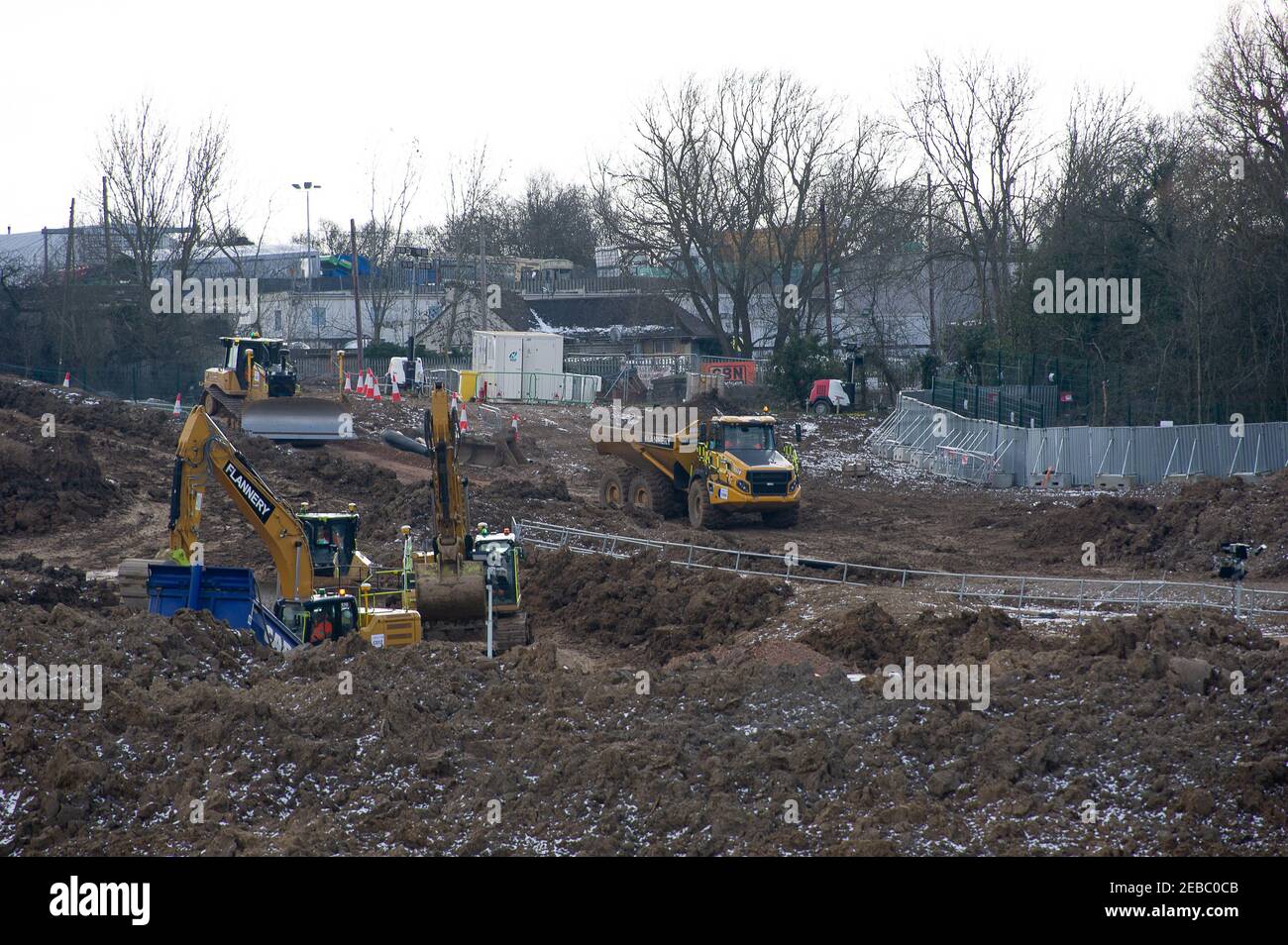Hs2 cutting down trees hi-res stock photography and images - Alamy