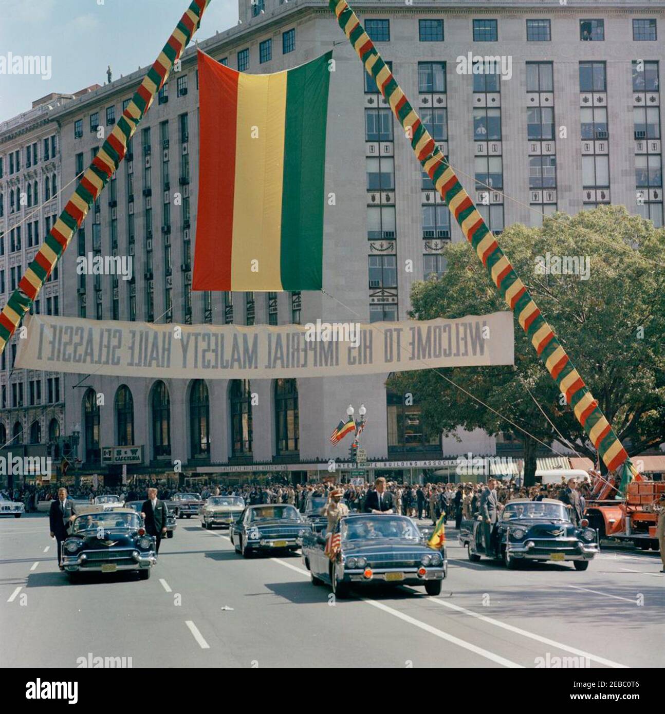 Arrival ceremony for Haile Selassie I, Emperor of Ethiopia, 12:00PM ...