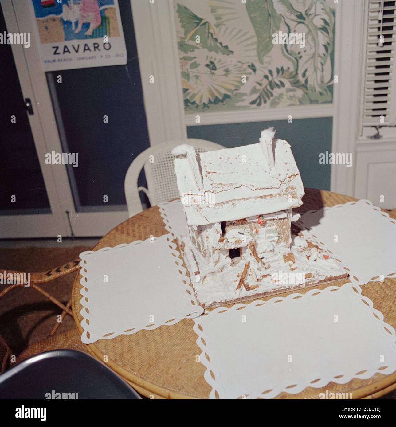 Gingerbread house sits on hi-res stock photography and images - Alamy