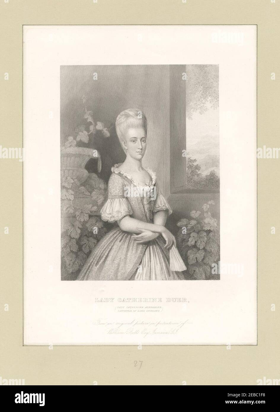 Lady Catherine Duer (Lady Catherine Alexander, daughter of Lord ...
