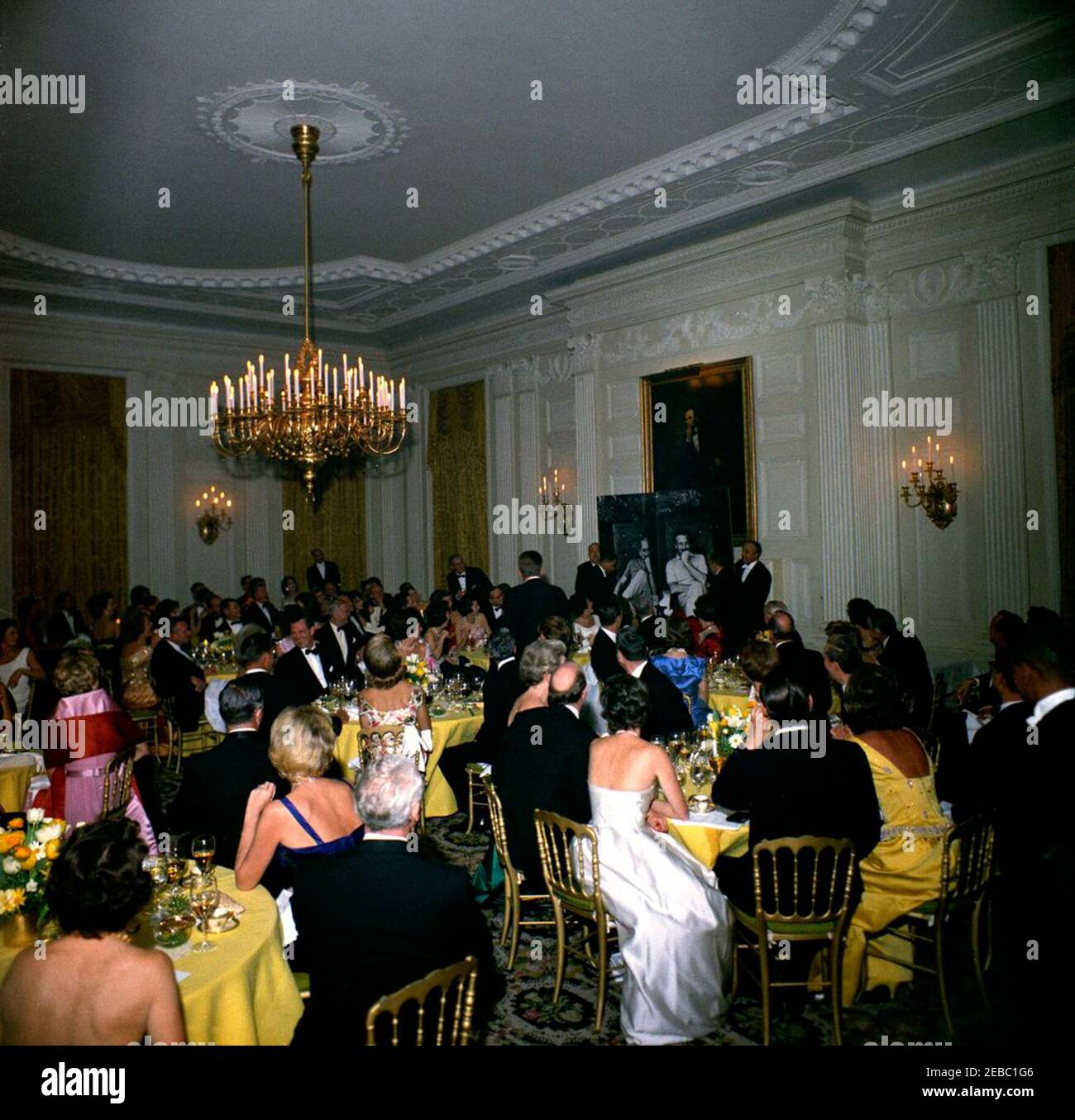 John f kennedy state dinner hi-res stock photography and images - Alamy