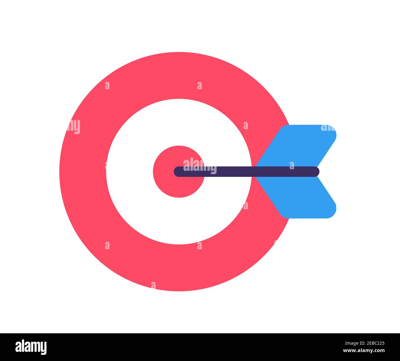 goal objective target single isolated icon with flat style vector ...