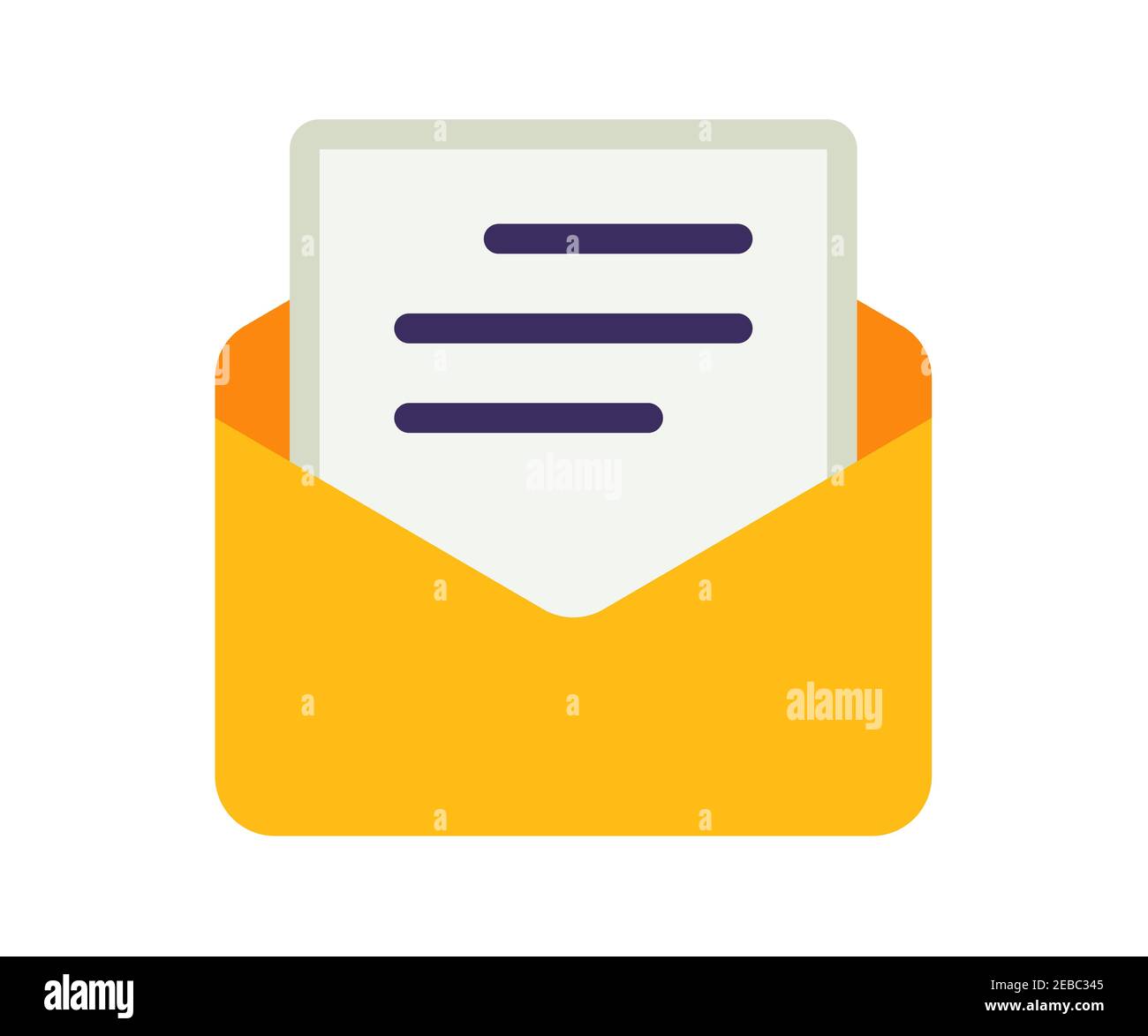 email envelope letter single isolated icon with flat style vector ...