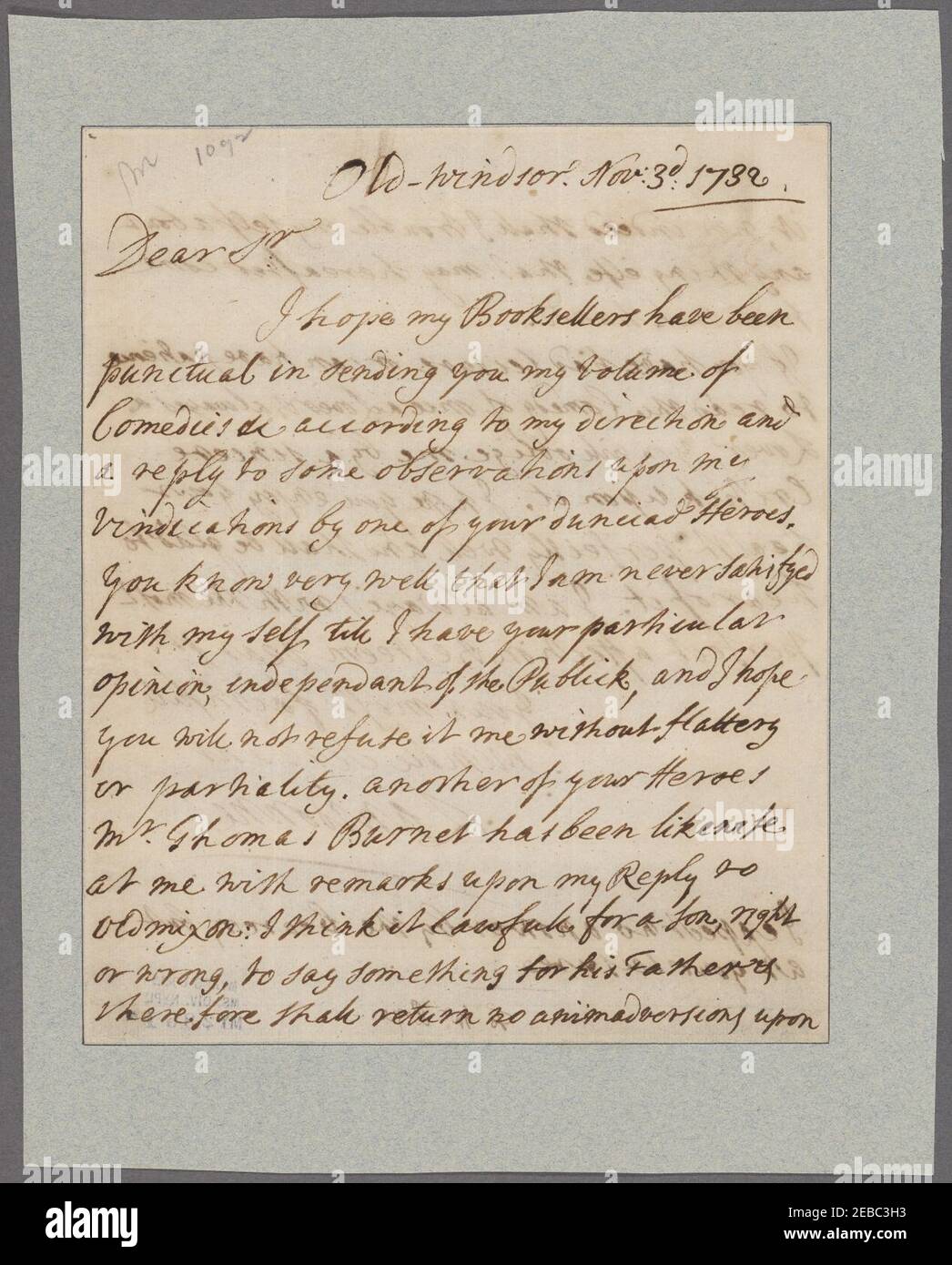 Lansdowne, George Granville, Baron. Old Windsor. To Mr. Pope Stock ...