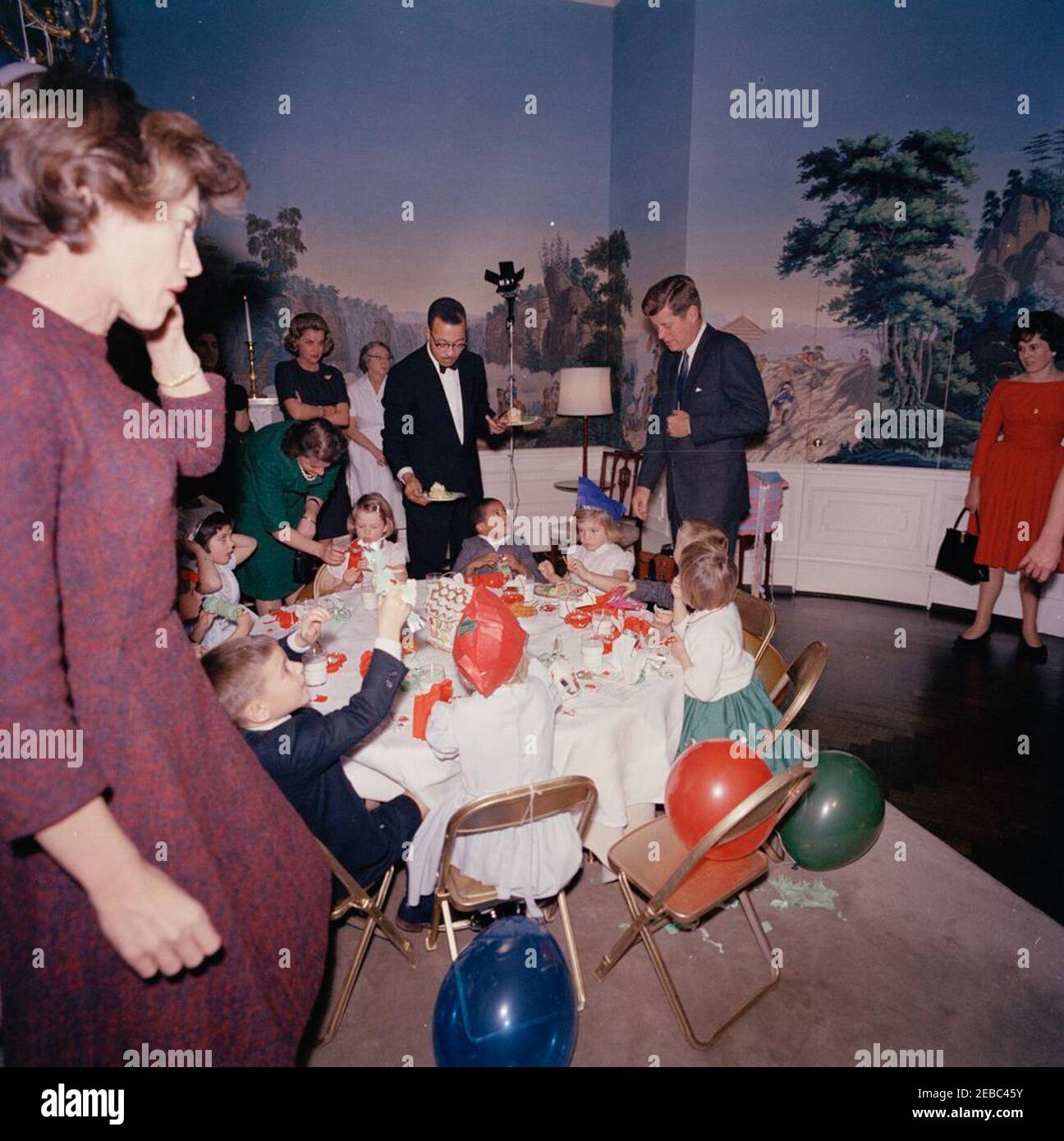 Birthday party for Caroline Kennedy and John F. Kennedy, Jr.. President ...