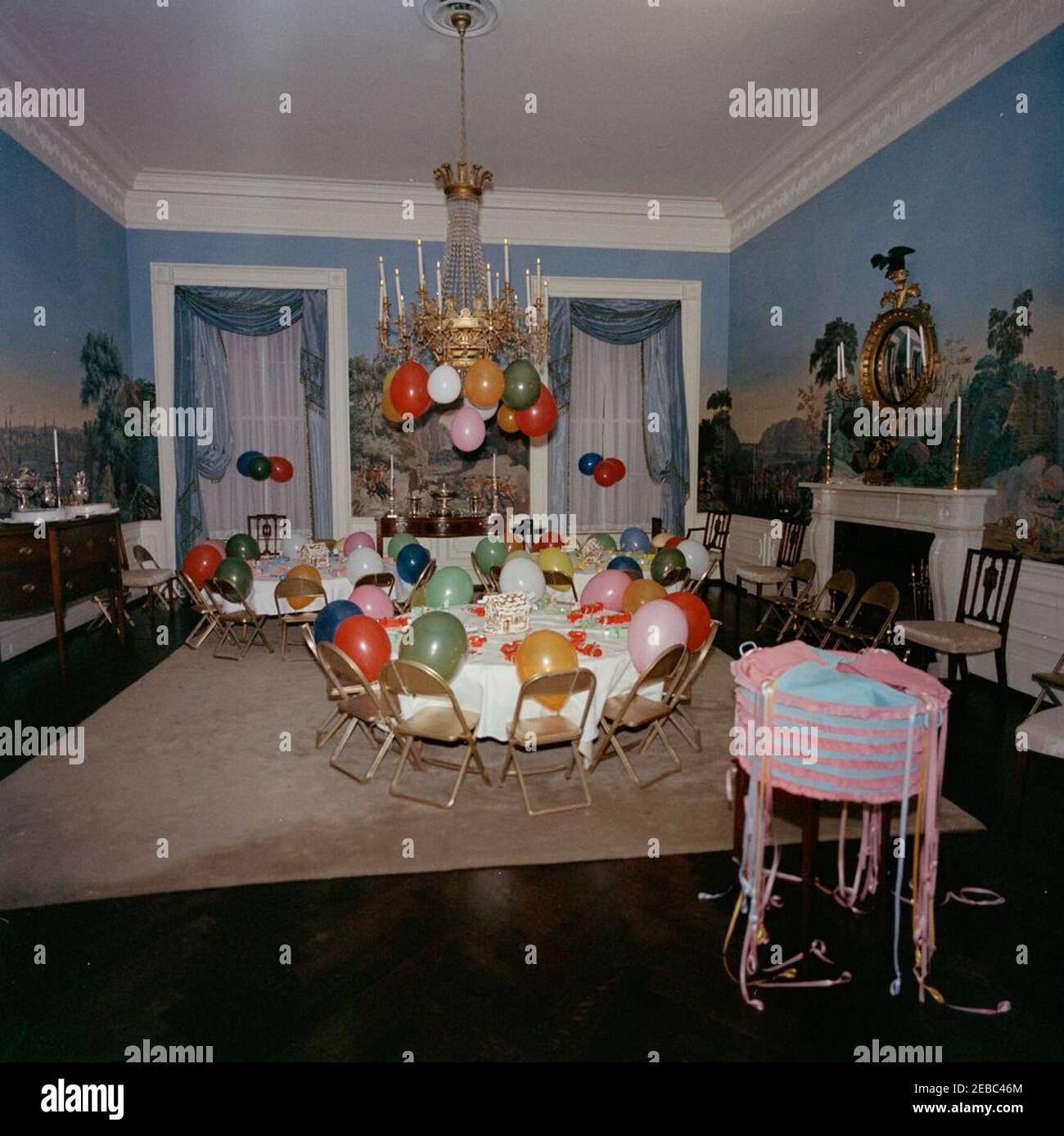 Birthday party for Caroline Kennedy and John F. Kennedy, Jr.. View of ...
