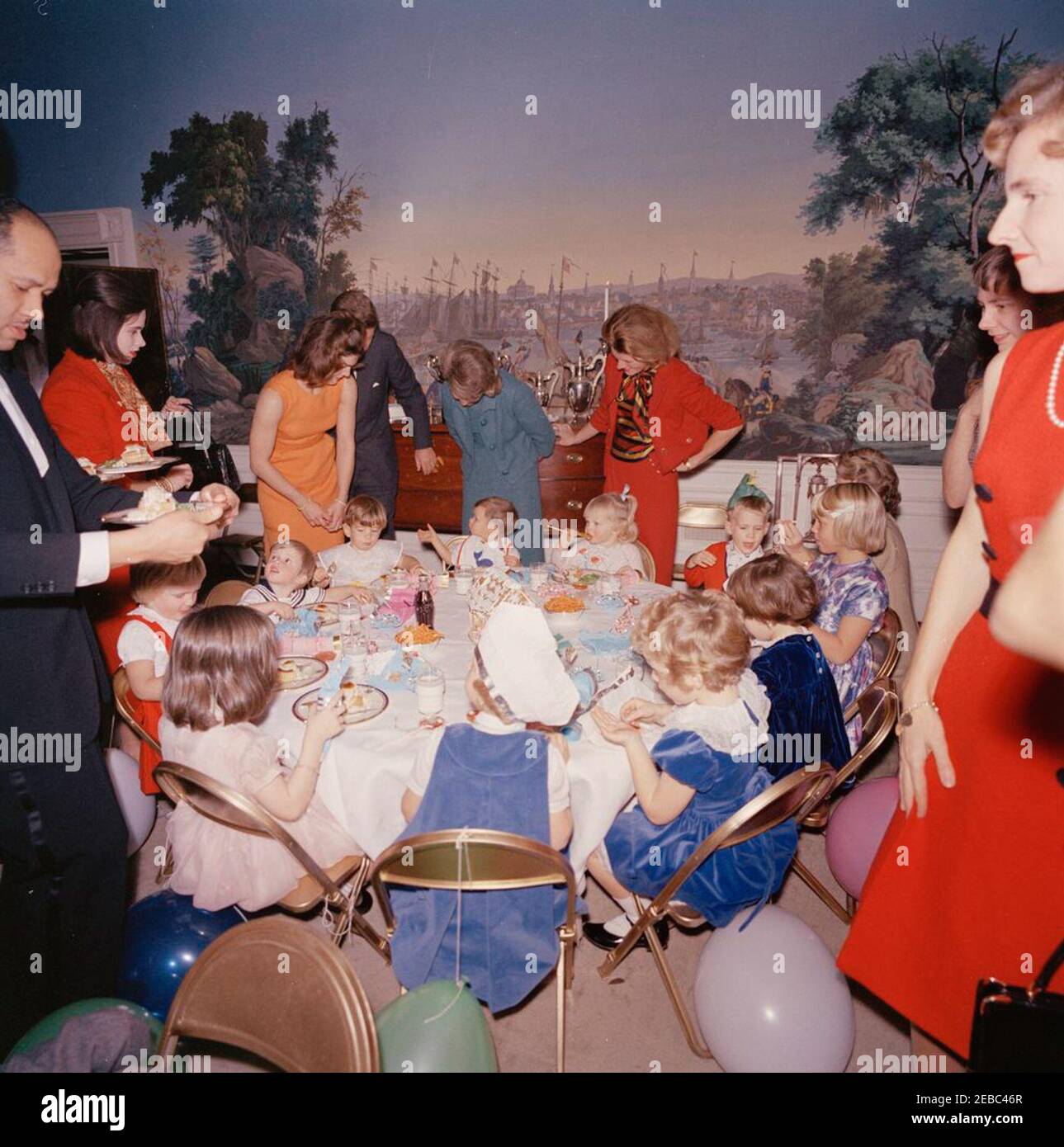 Birthday party for Caroline Kennedy and John F. Kennedy, Jr.. President ...