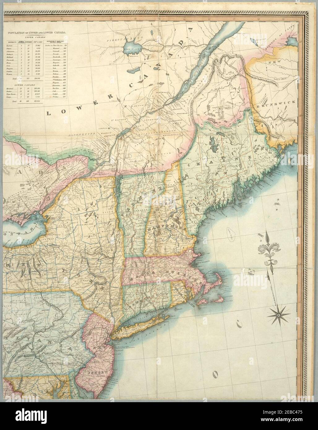 Lay's map of the United States Stock Photo - Alamy