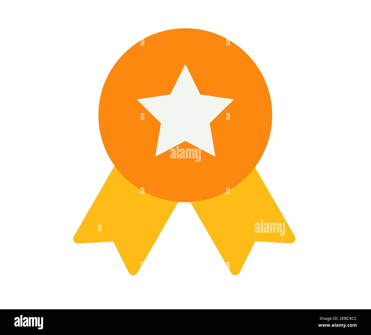 badge award achievement single isolated icon with flat style vector ...