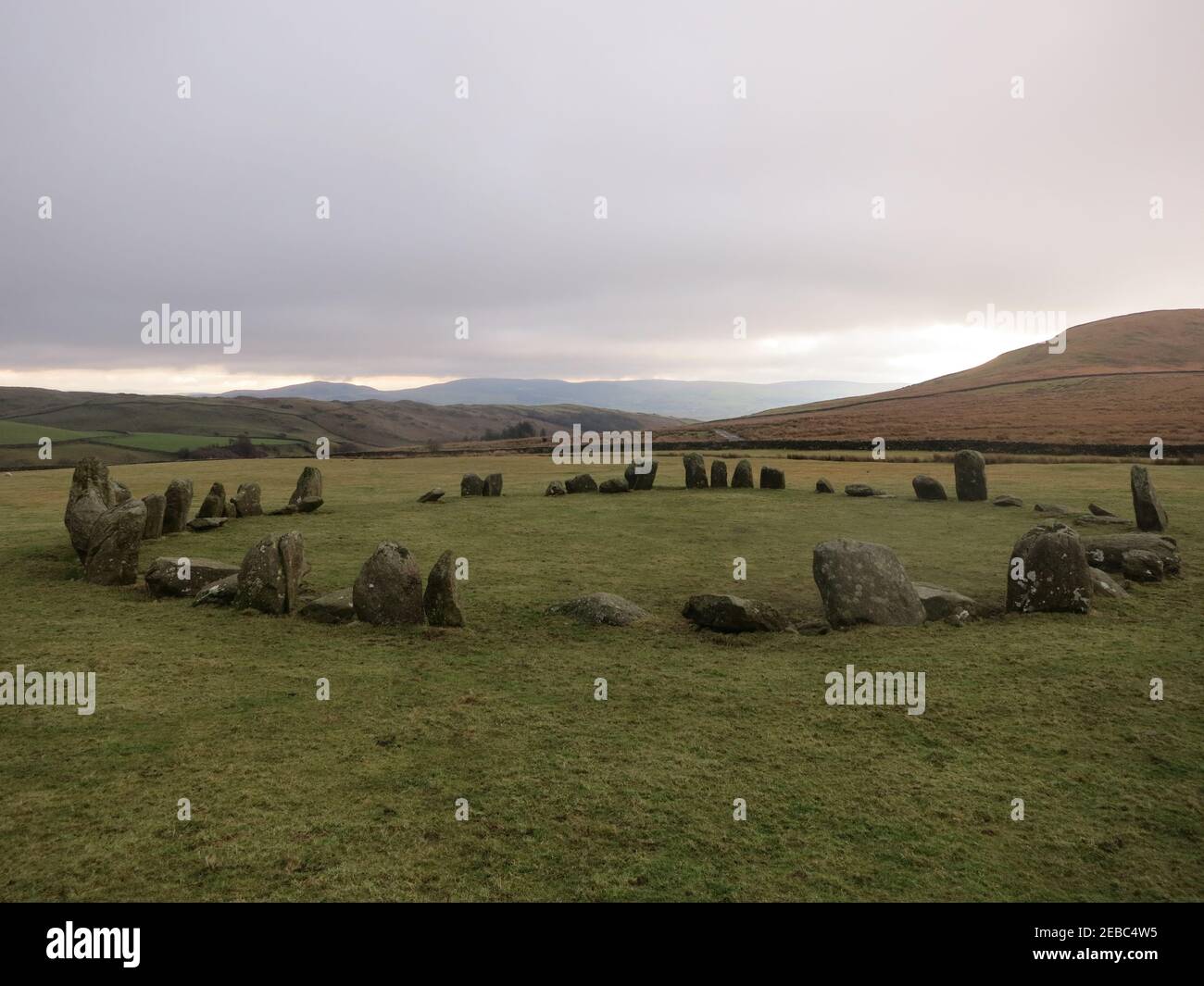 Swinside stone circle. 21 December 2012 end of the World Winter ...