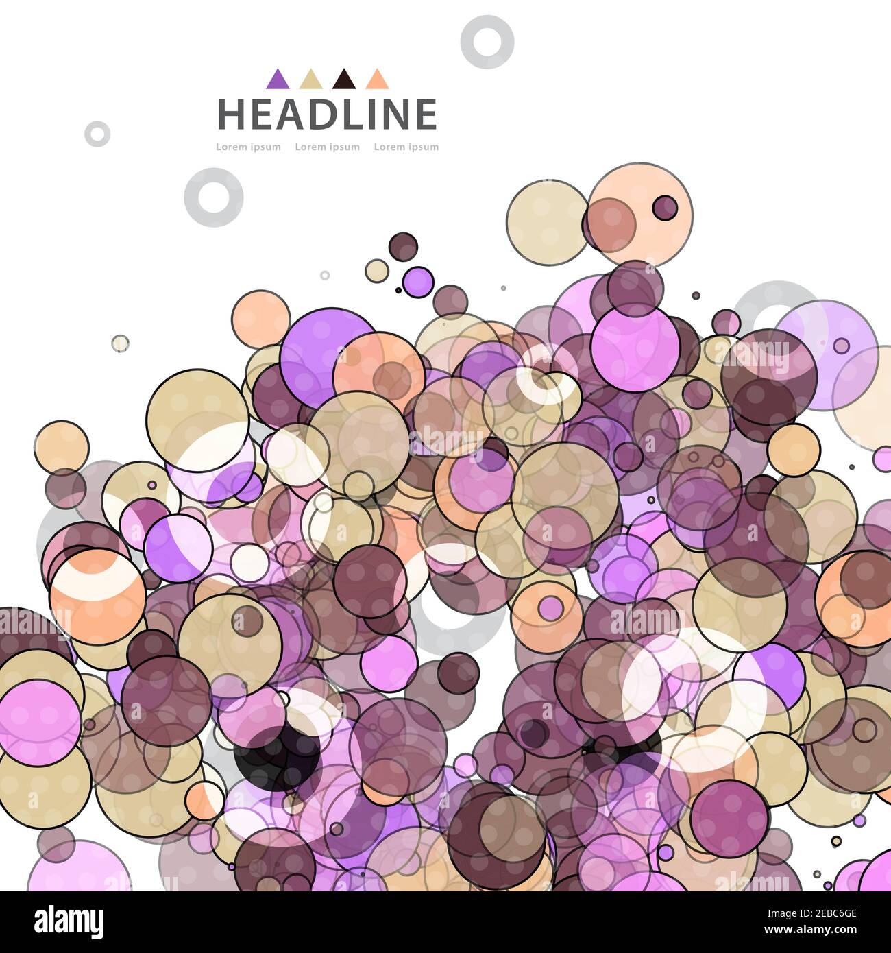 Colorful headline background template Stock Vector Image & Art - Alamy