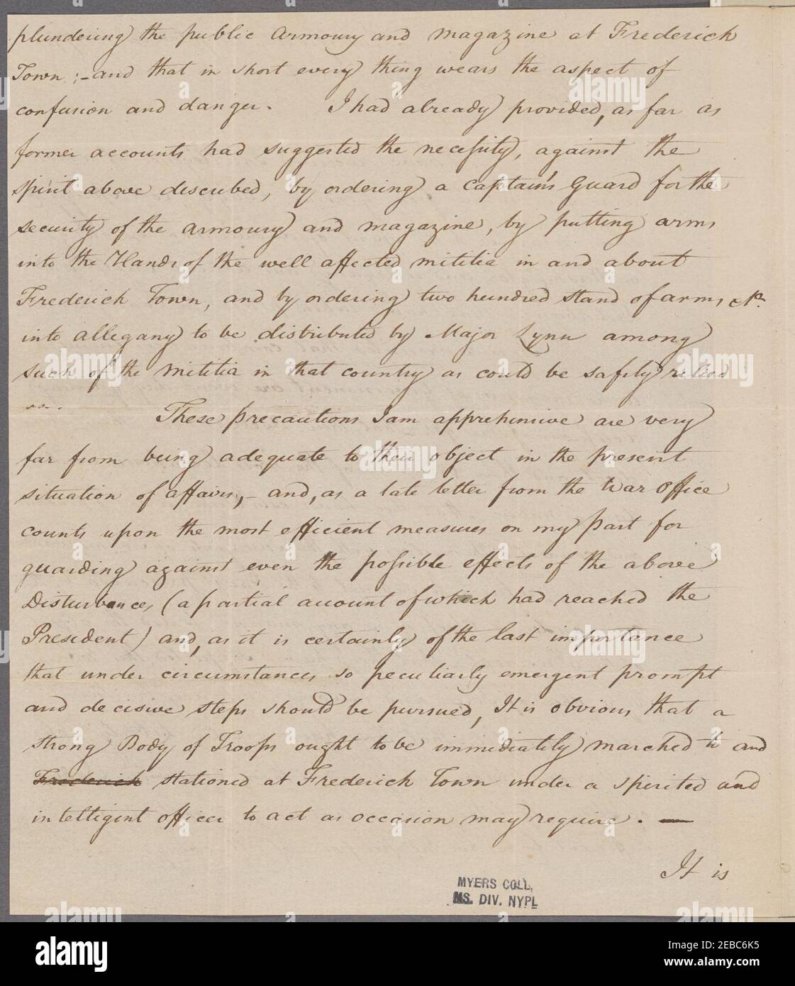 Lee, Thomas Sim. Annapolis. To Brigadier General Smith Stock Photo - Alamy