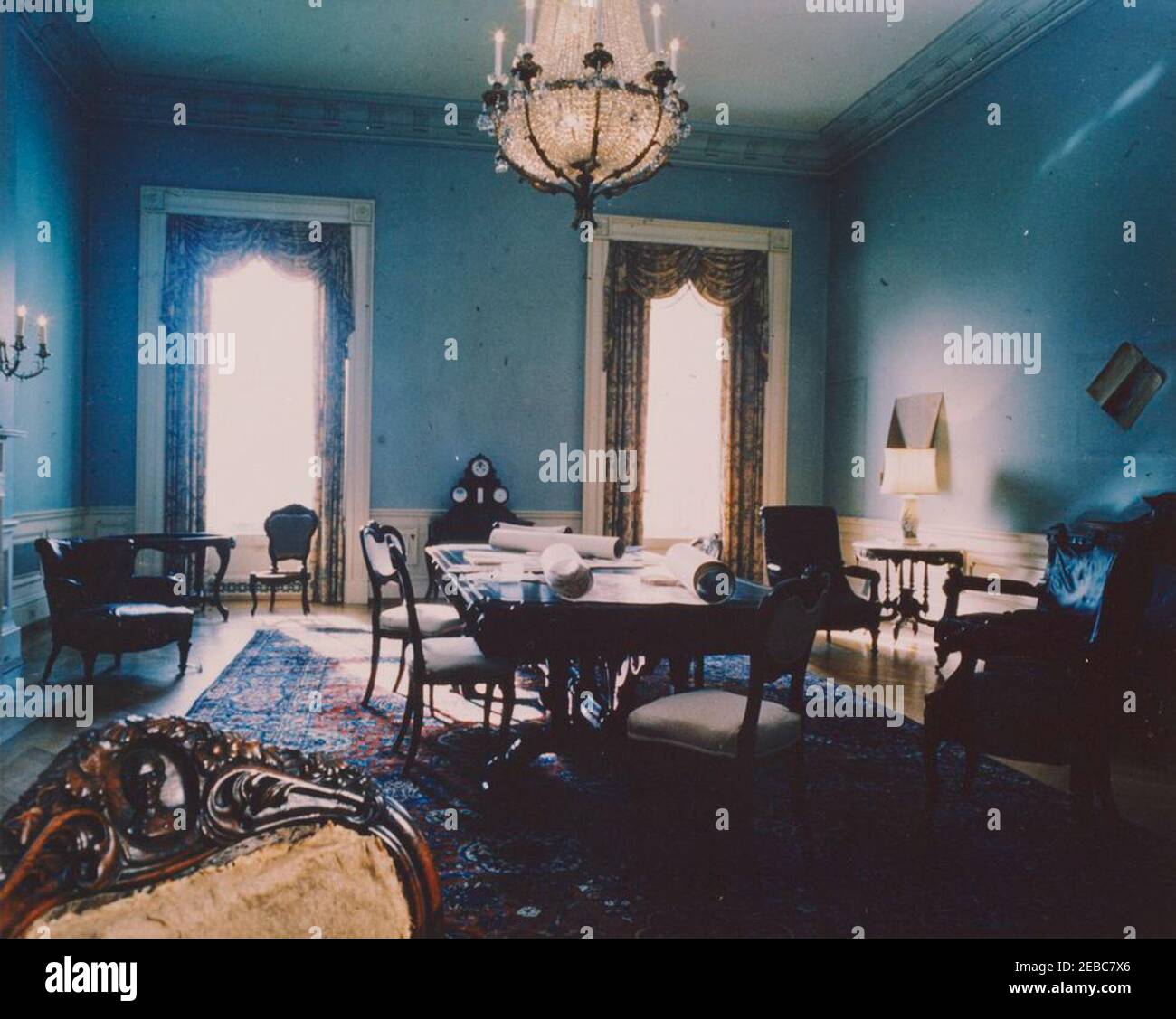 Photos west sitting room white house hi-res stock photography and ...