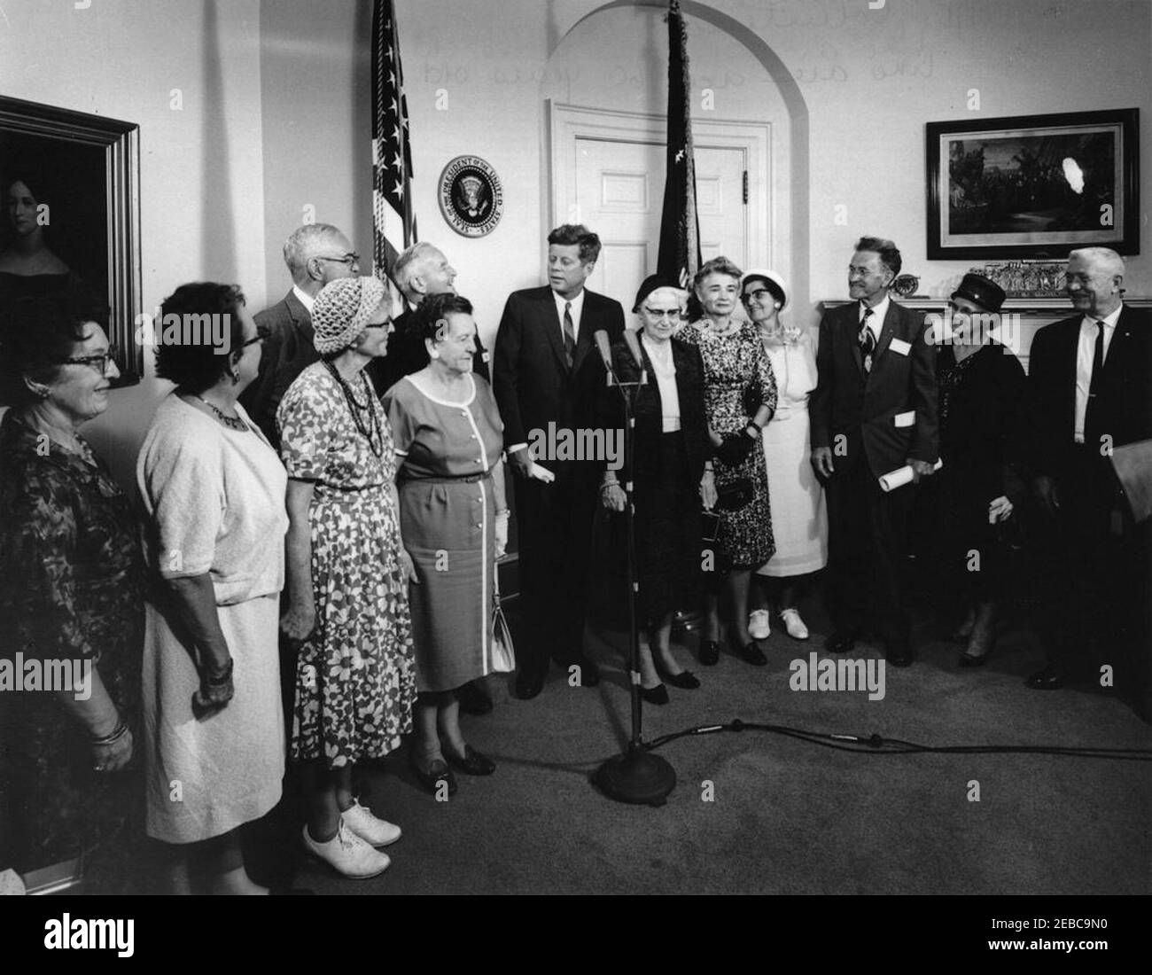 Visit of older Peace Corps Volunteers, 12:30PM. President John F ...