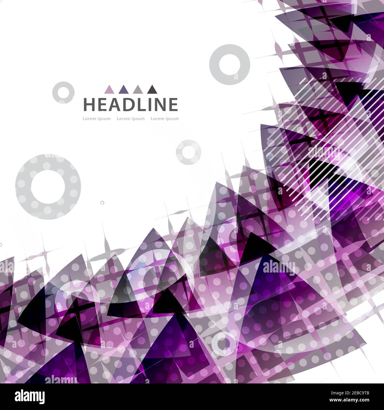 Colorful headline background template Stock Vector Image & Art - Alamy