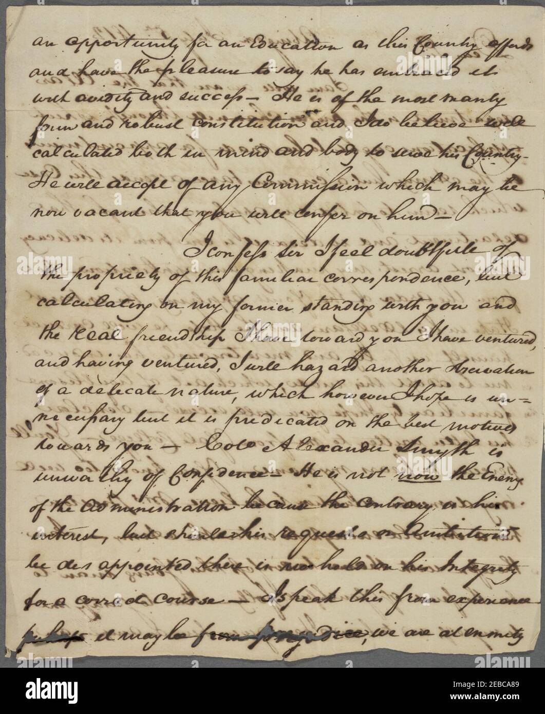 Letter from Francis Preston Stock Photo - Alamy