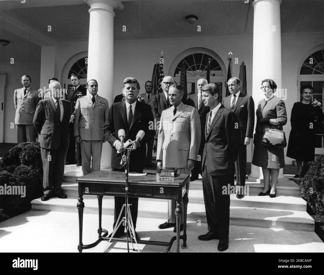 Swearing-in ceremony, Gen. Maxwell Taylor, Chairman, JCS, 12:00PM ...