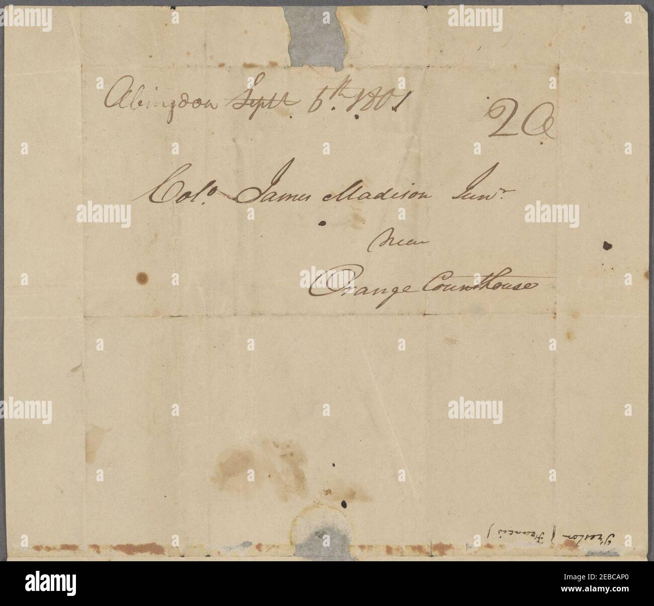 Letter from Francis Preston Stock Photo - Alamy