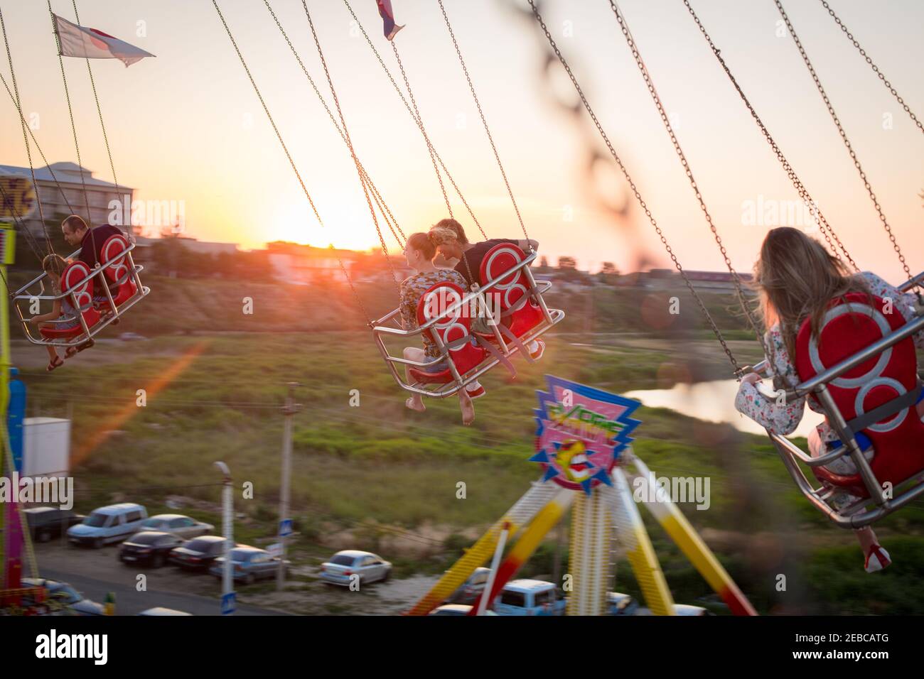 Giant chain carousel hi-res stock photography and images - Alamy