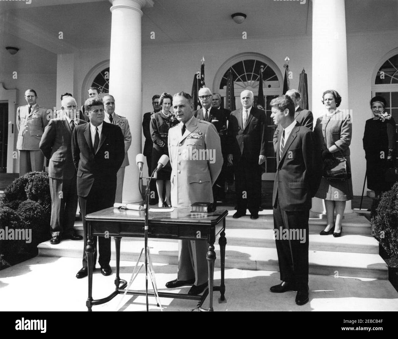 Swearing-in ceremony, Gen. Maxwell Taylor, Chairman, JCS, 12:00PM ...