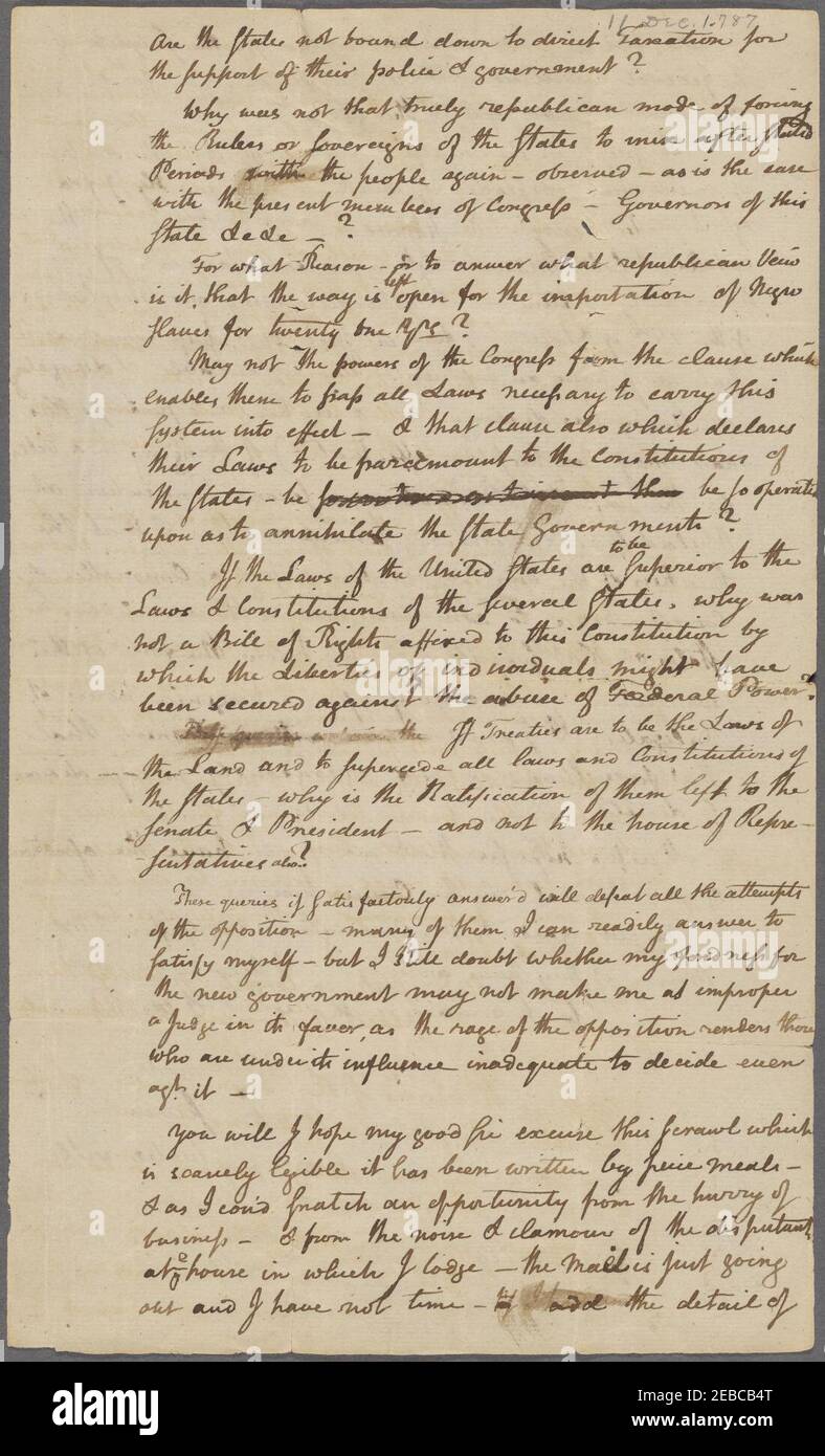 Letter from George Lee Turberville Stock Photo - Alamy