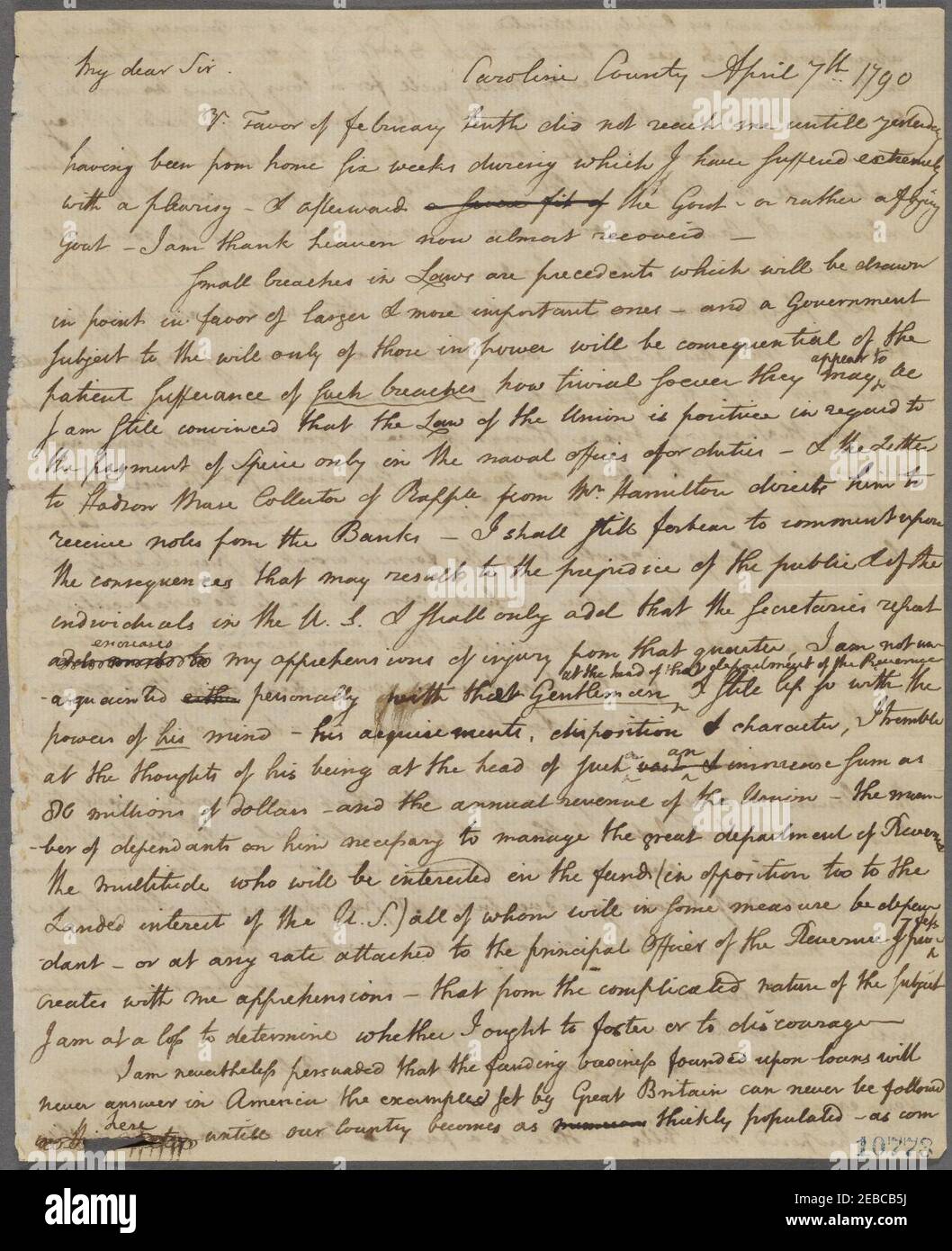 Letter from George Lee Turberville Stock Photo - Alamy