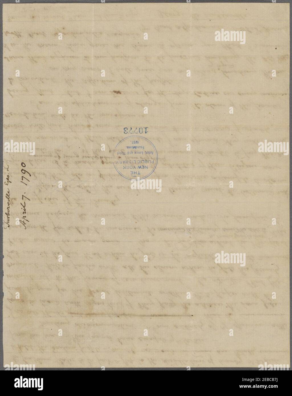 Letter from George Lee Turberville Stock Photo - Alamy