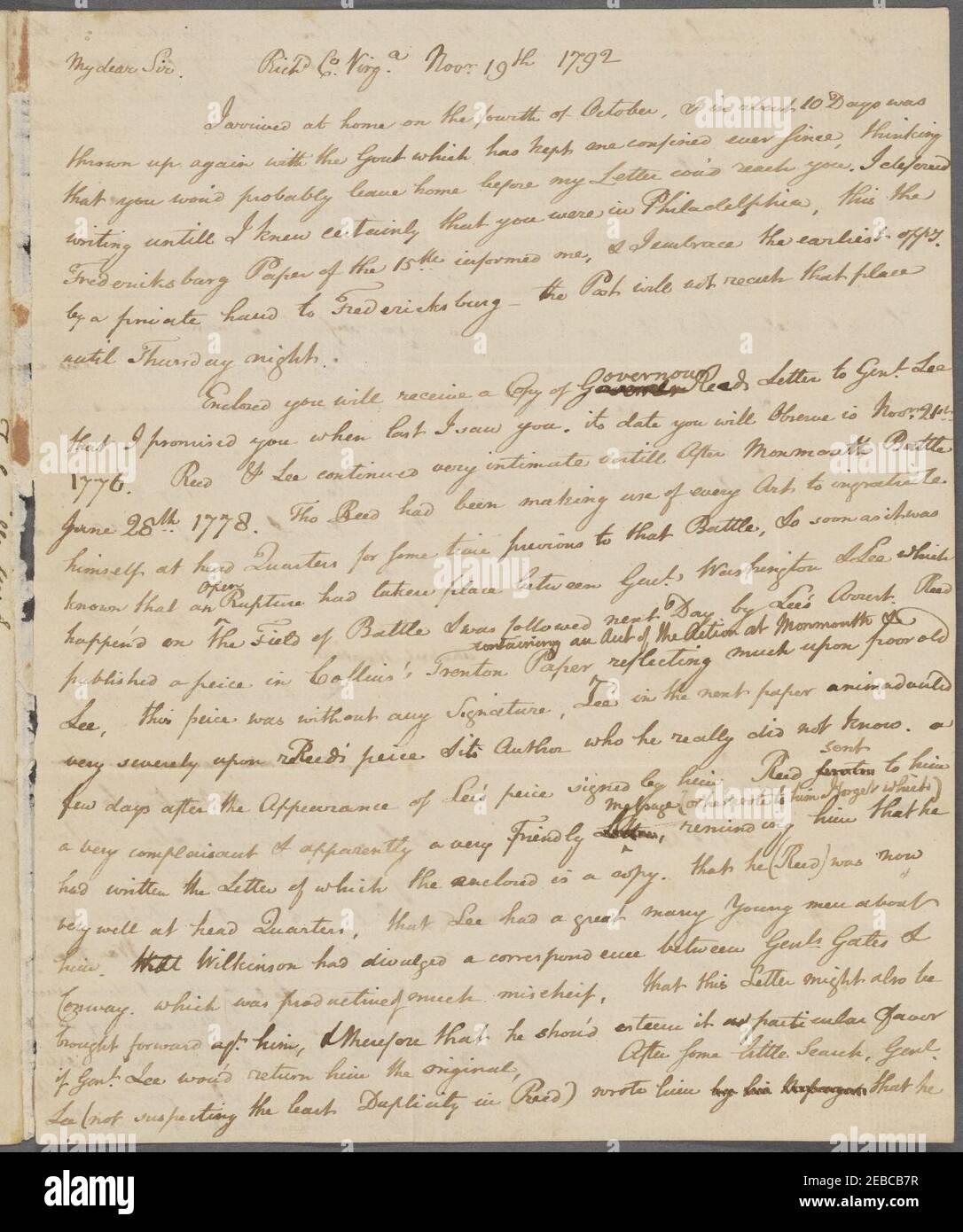 Letter from George Lee Turberville Stock Photo - Alamy