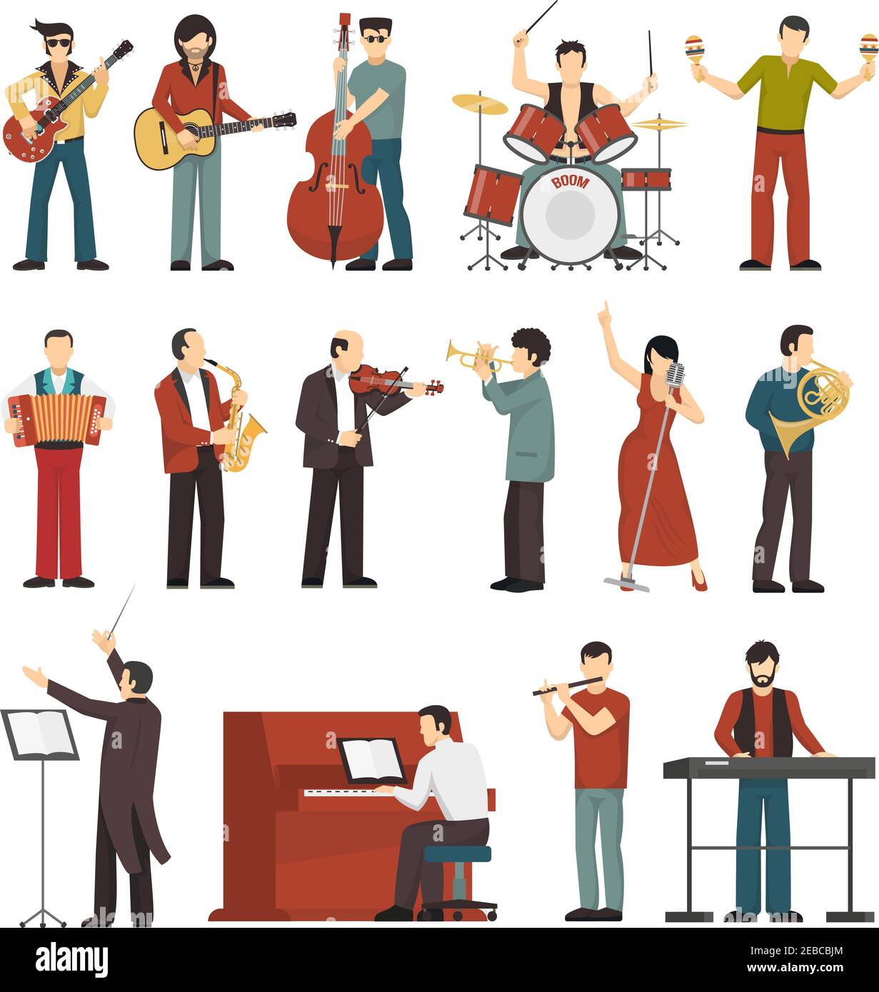 Different brass figures Stock Vector Images - Alamy