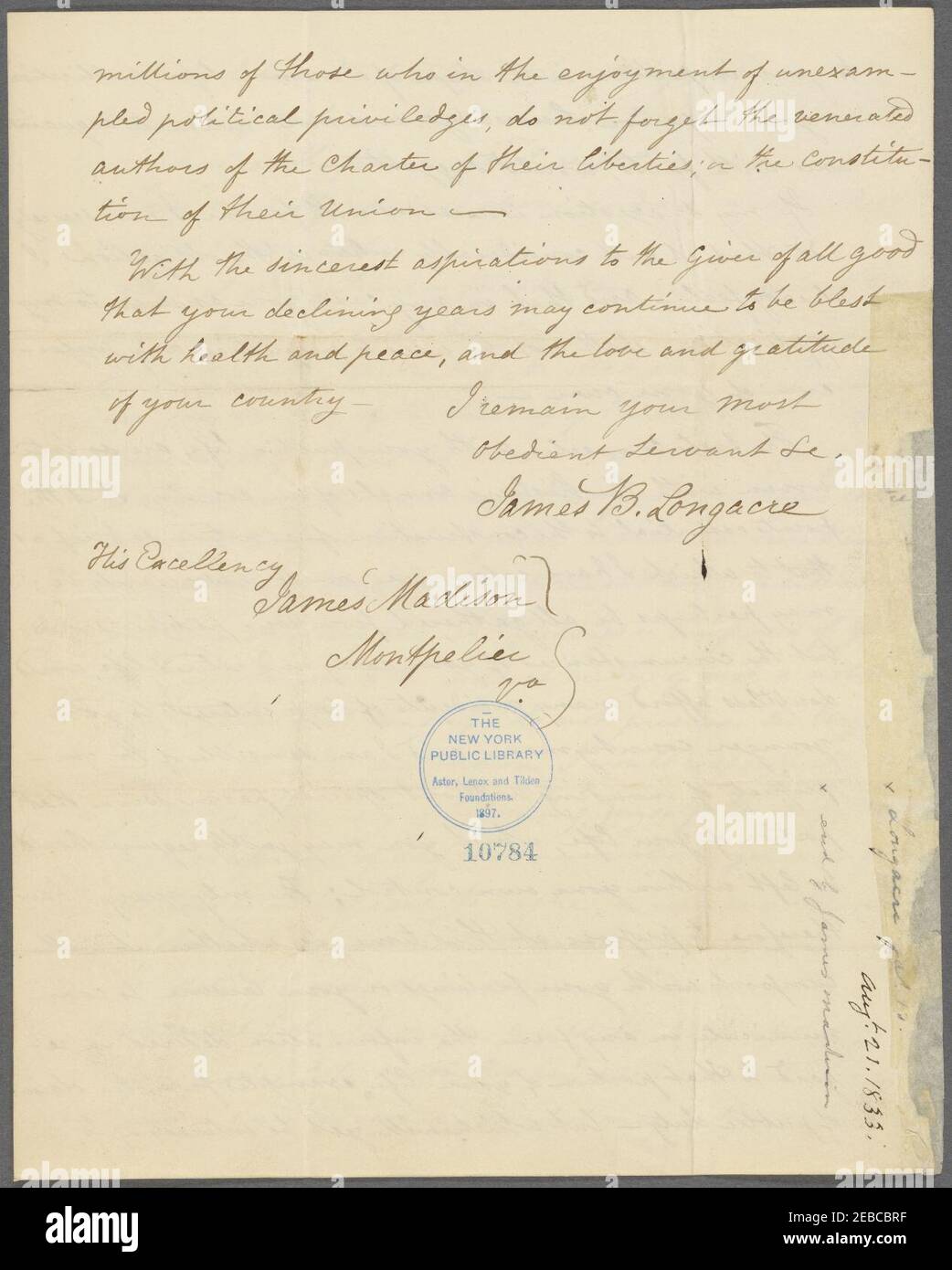 James b longacre hi-res stock photography and images - Alamy