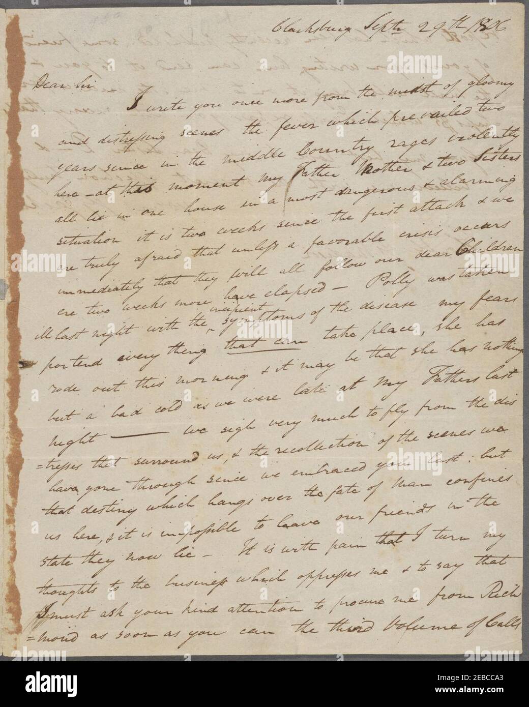 Letter from James G. Jackson Stock Photo - Alamy