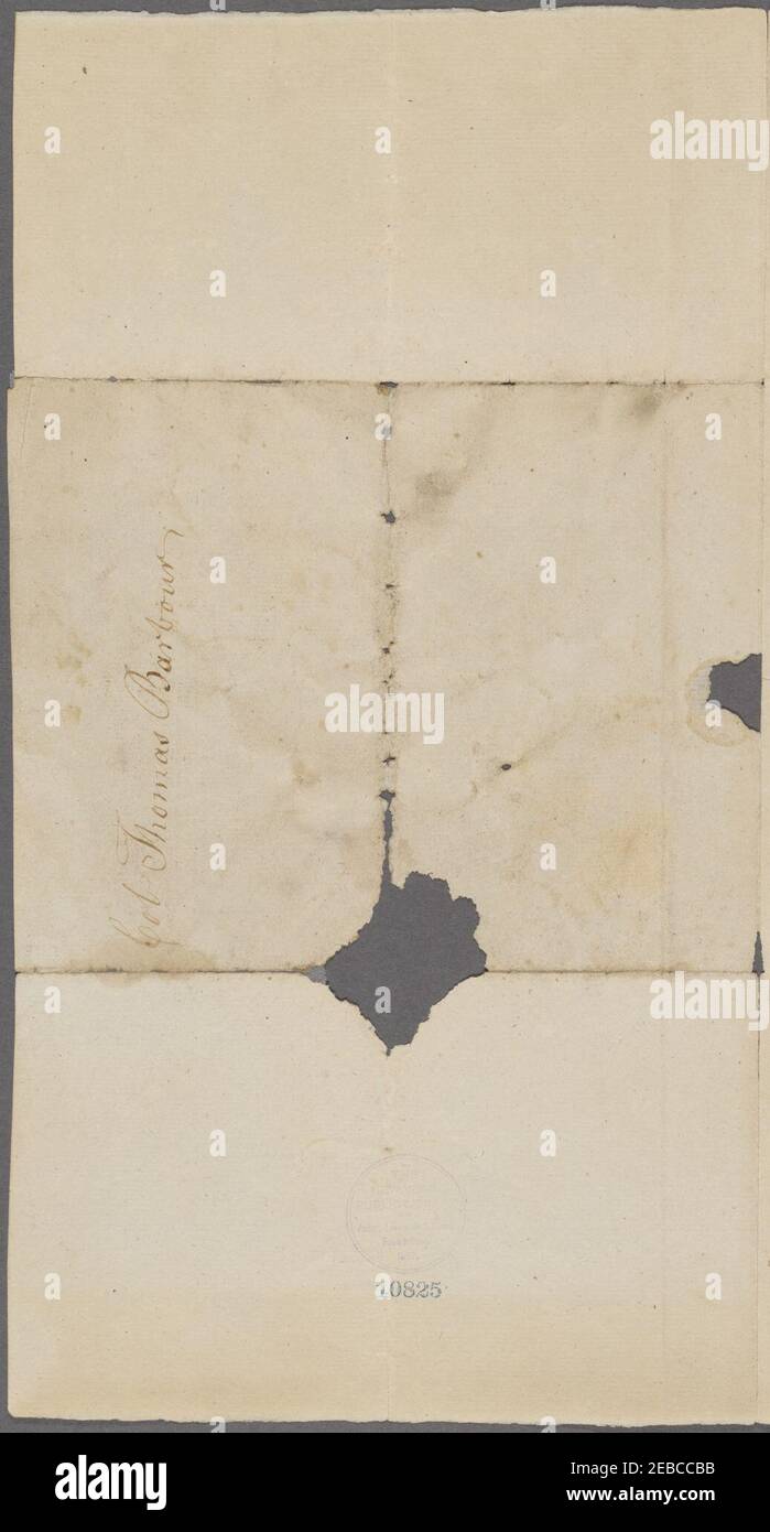 Letter from James Madison, Sr Stock Photo - Alamy