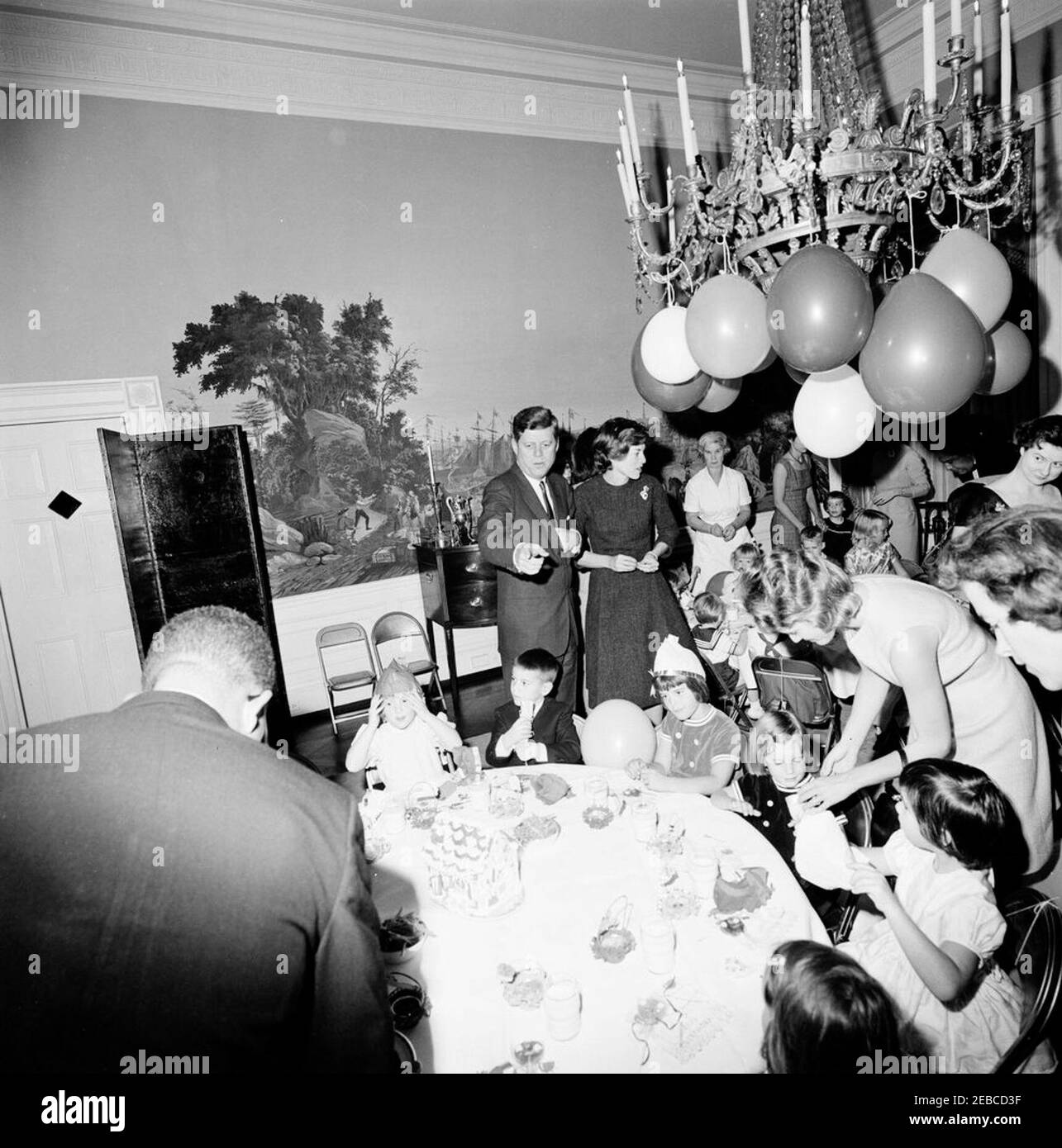 Birthday party for Caroline Kennedy and John F. Kennedy, Jr.. President ...