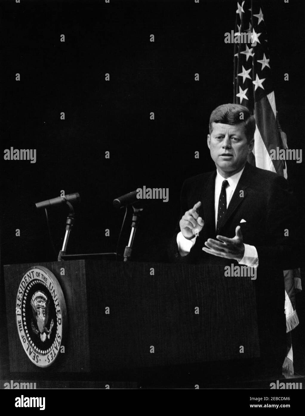 Press Conference, State Department Auditorium, 6:00PM. President John F ...