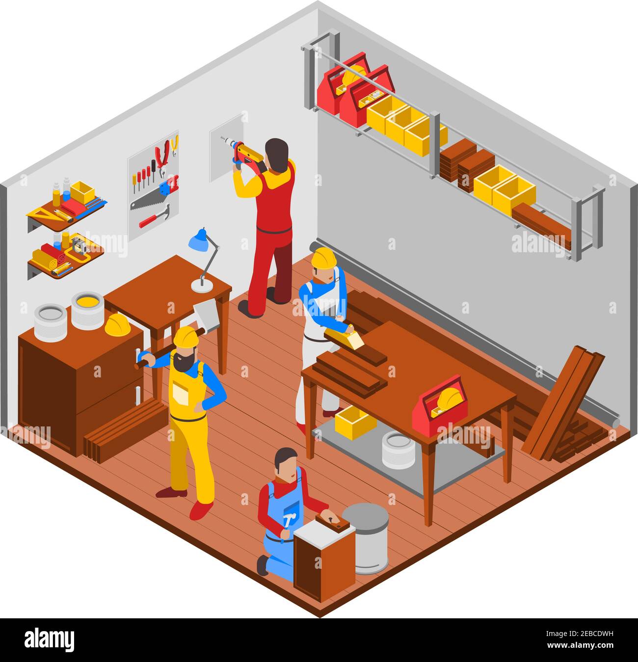 Carpenter work chair Cut Out Stock Images & Pictures - Alamy