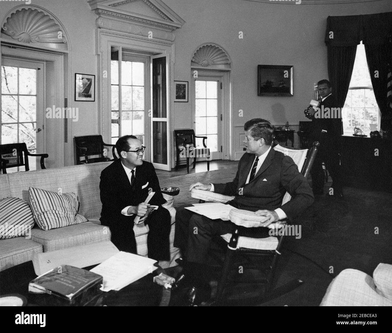 Meeting with the Ambassador of the Federation of Malaya, Omar Ong Yoke ...