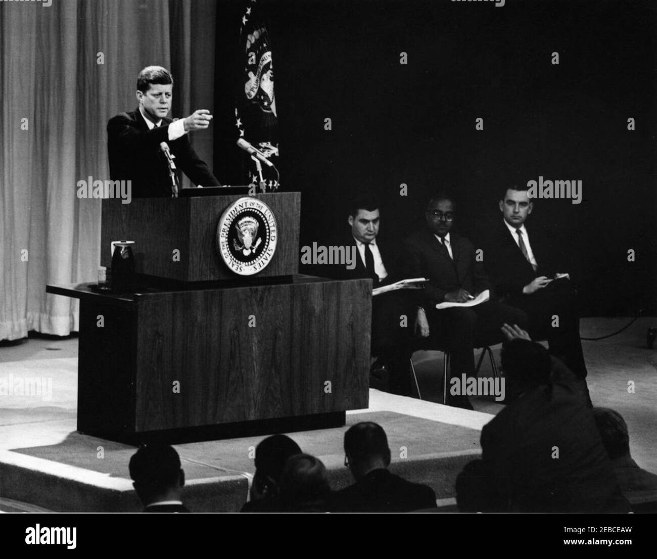 Press Conference, State Department Auditorium, 4:00PM. President John F ...