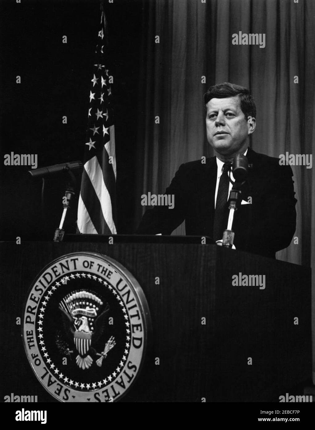 Press Conference, State Department Auditorium, 4:00PM. President John F ...