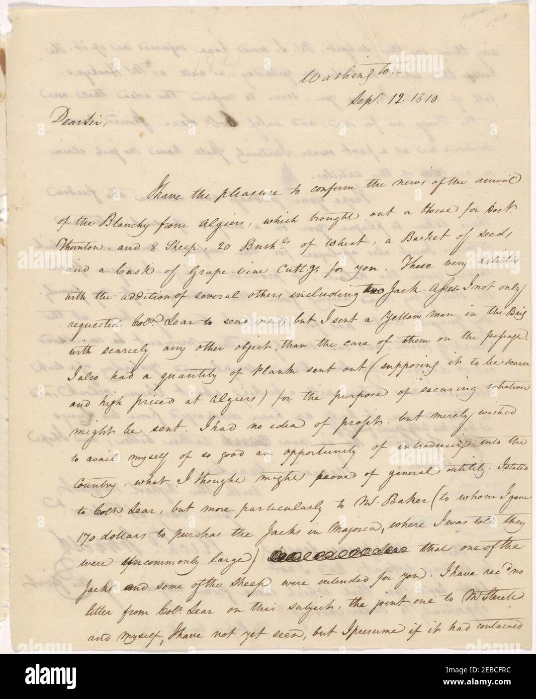 Letter from Richard Forrest Stock Photo - Alamy