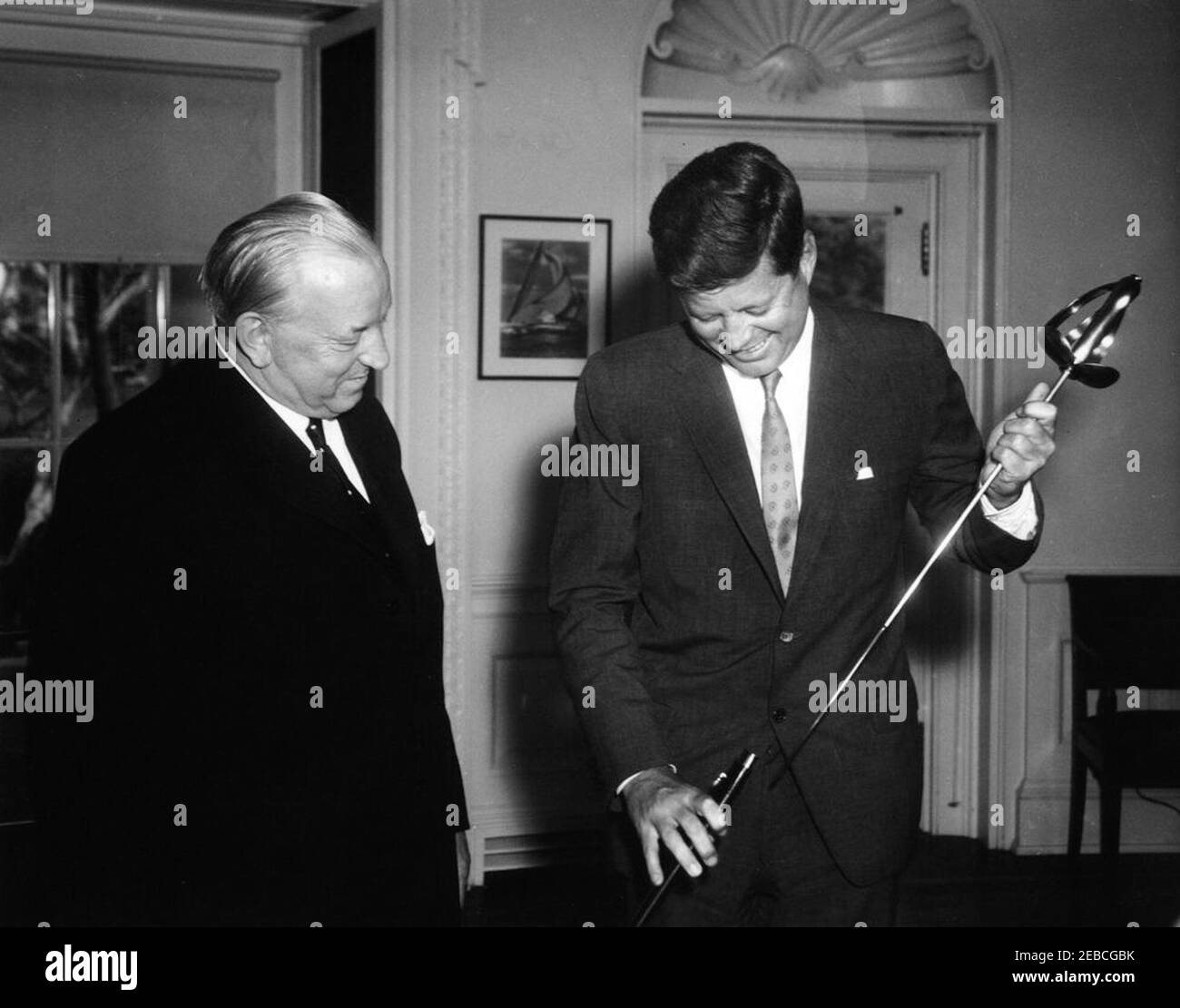 Meeting with Alfons Gorbach, Chancellor of Austria, 2:40PM. President ...