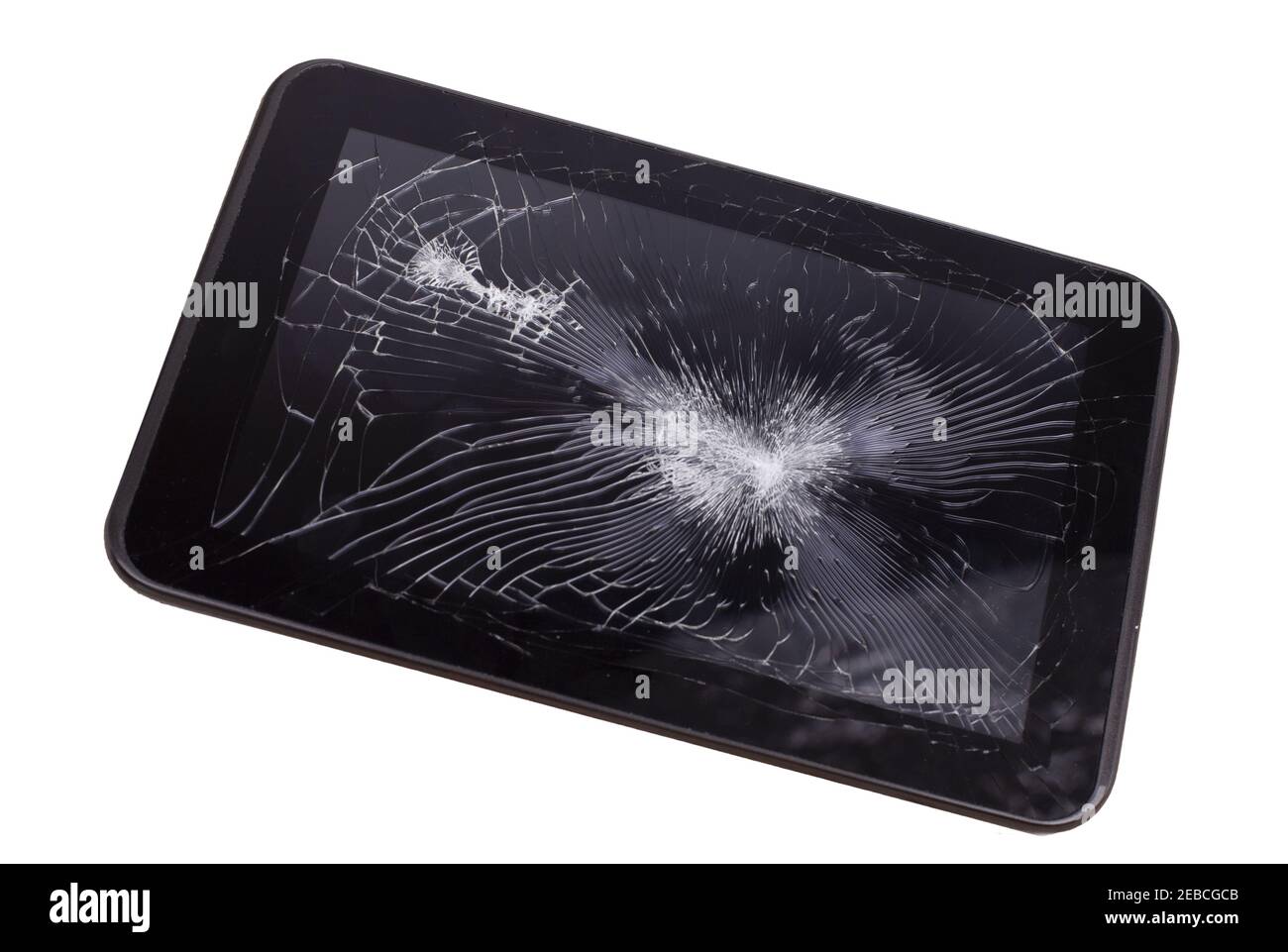 Tablet PC with a broken touchscreen Stock Photo - Alamy