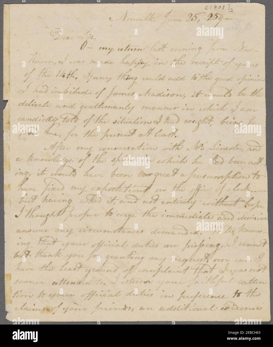 Letter from Samuel Morse Stock Photo - Alamy