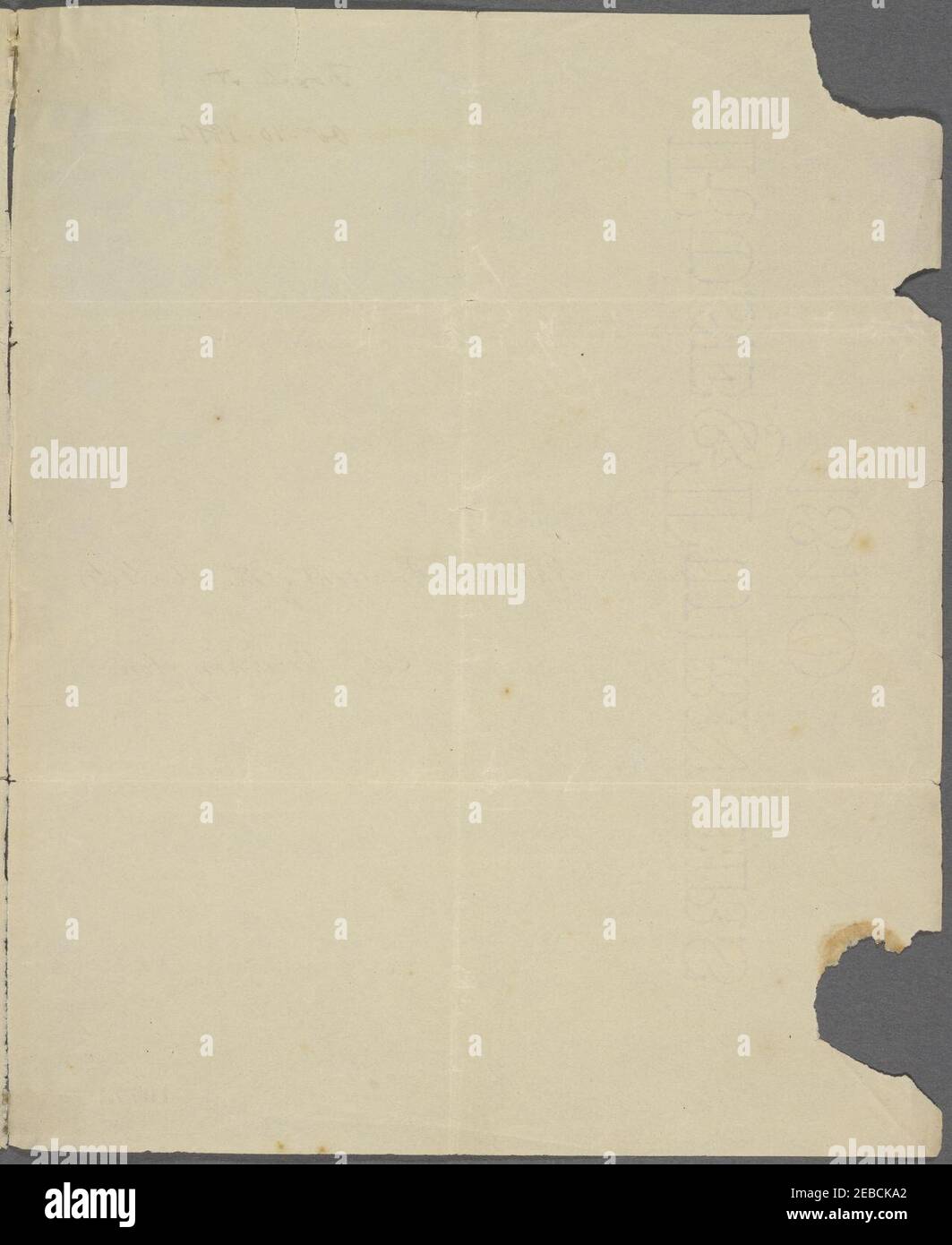 Letter to Henry Foxall Stock Photo - Alamy