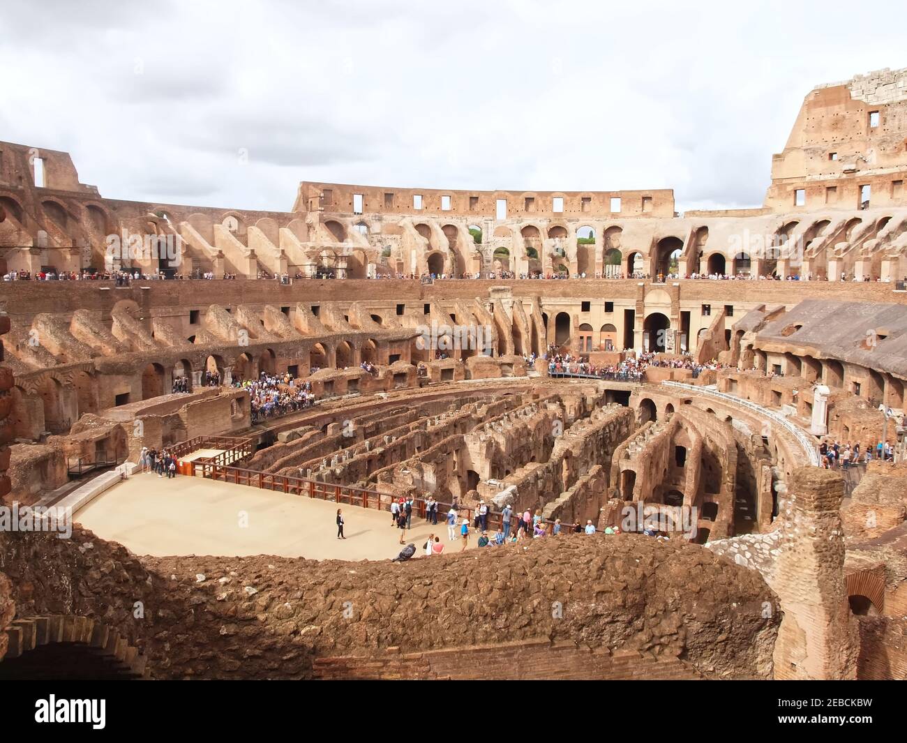 Inside te famous amphitheater Colosseum in rome Stock Photo - Alamy