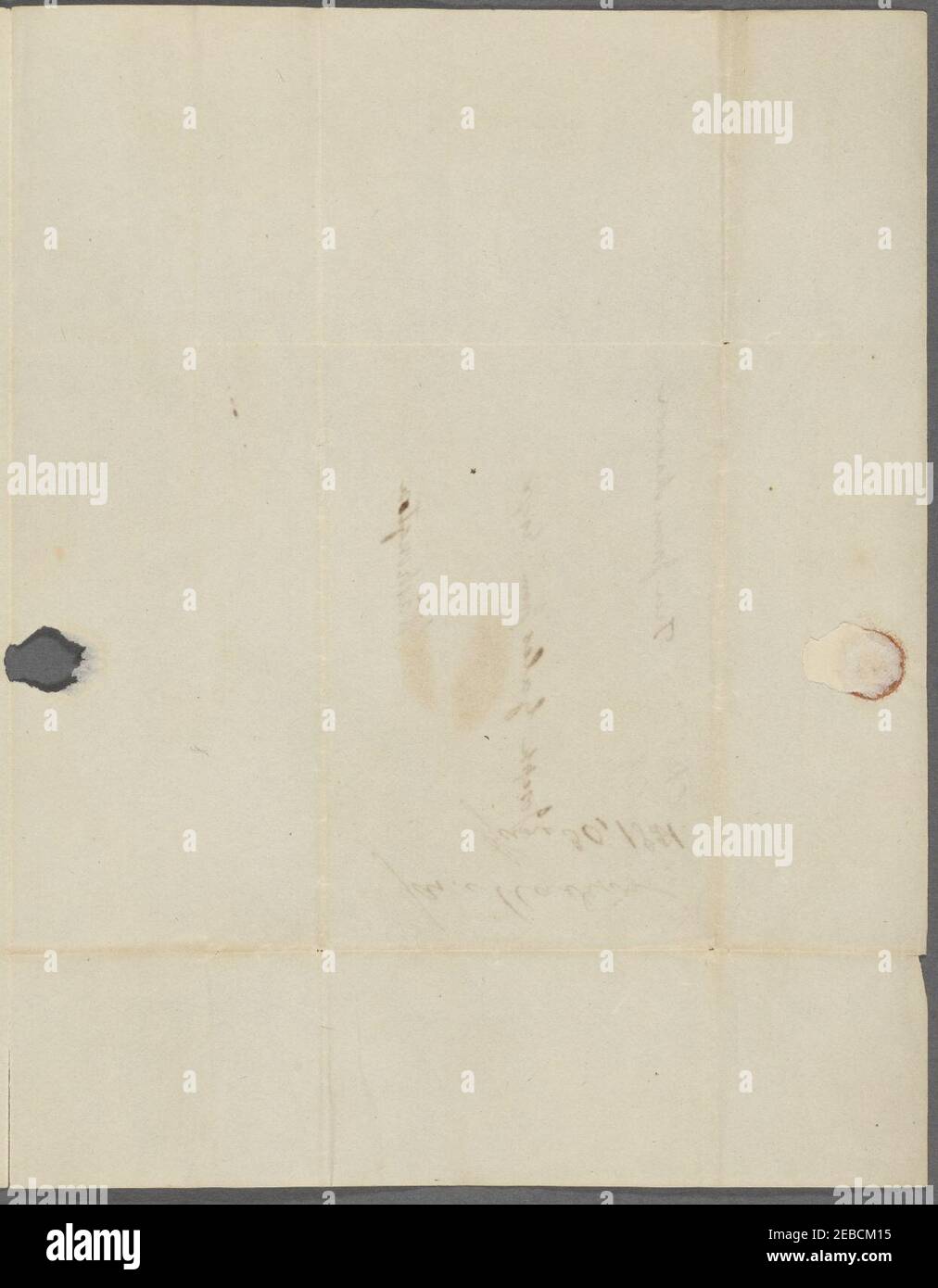 Letter to Joseph Gales Stock Photo - Alamy