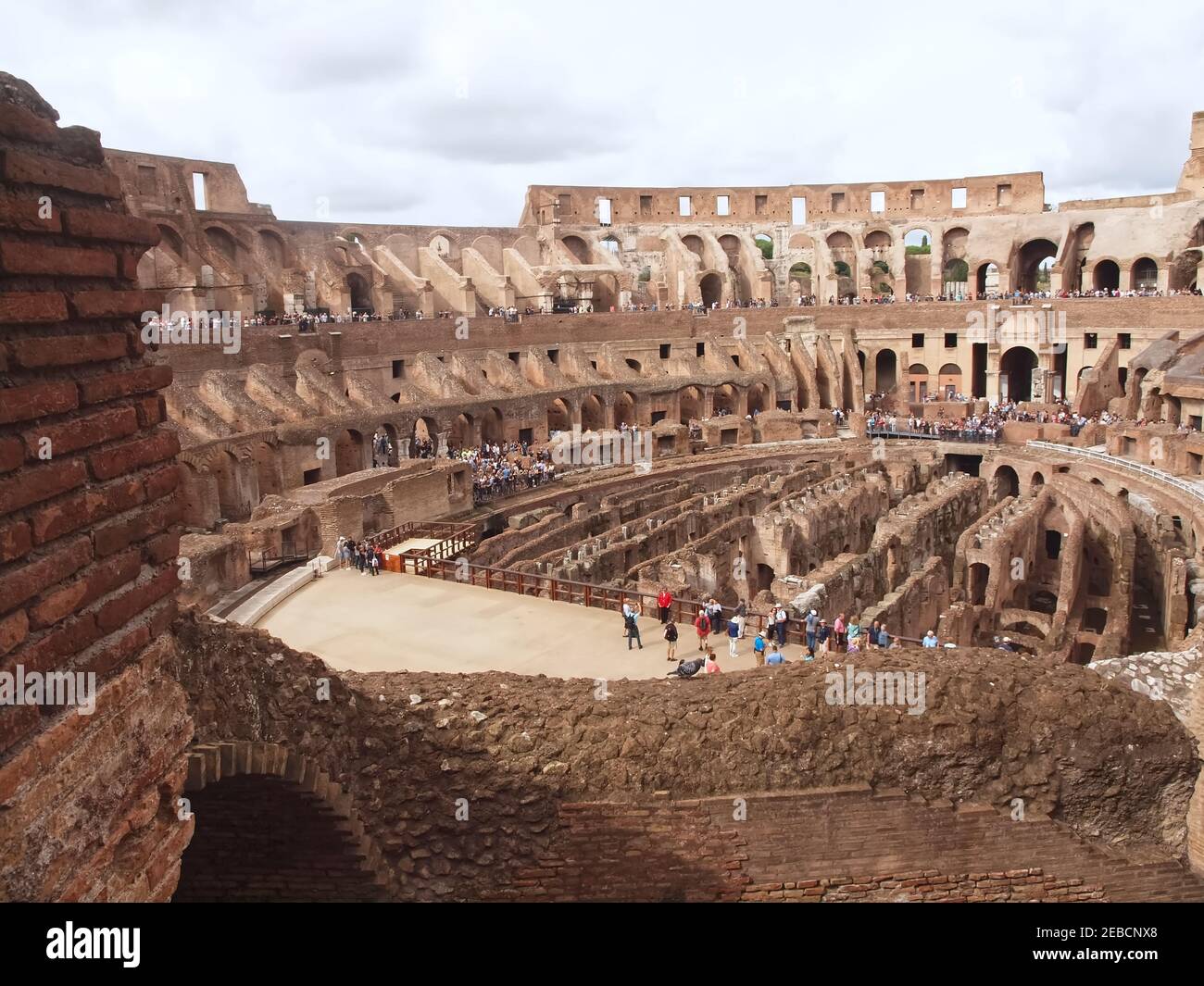 Inside te famous amphitheater Colosseum in rome Stock Photo - Alamy