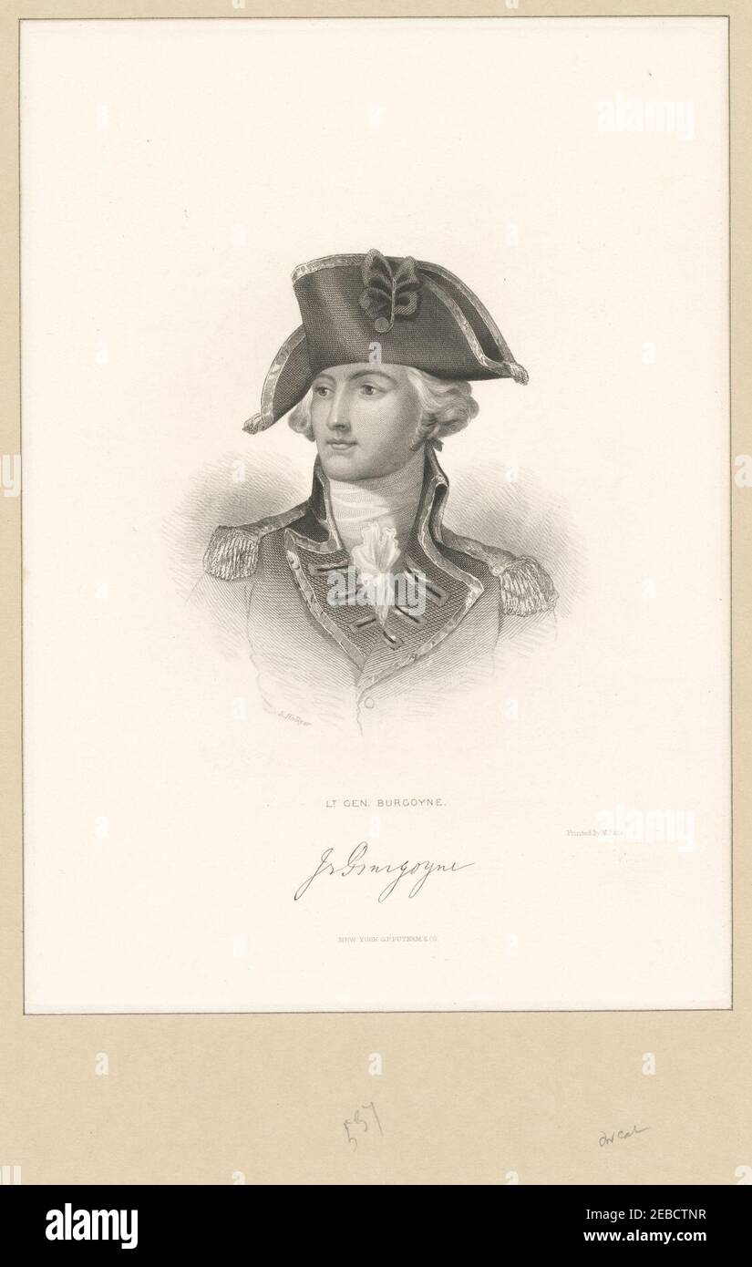 Lt. Gen. Burgoyne Stock Photo - Alamy